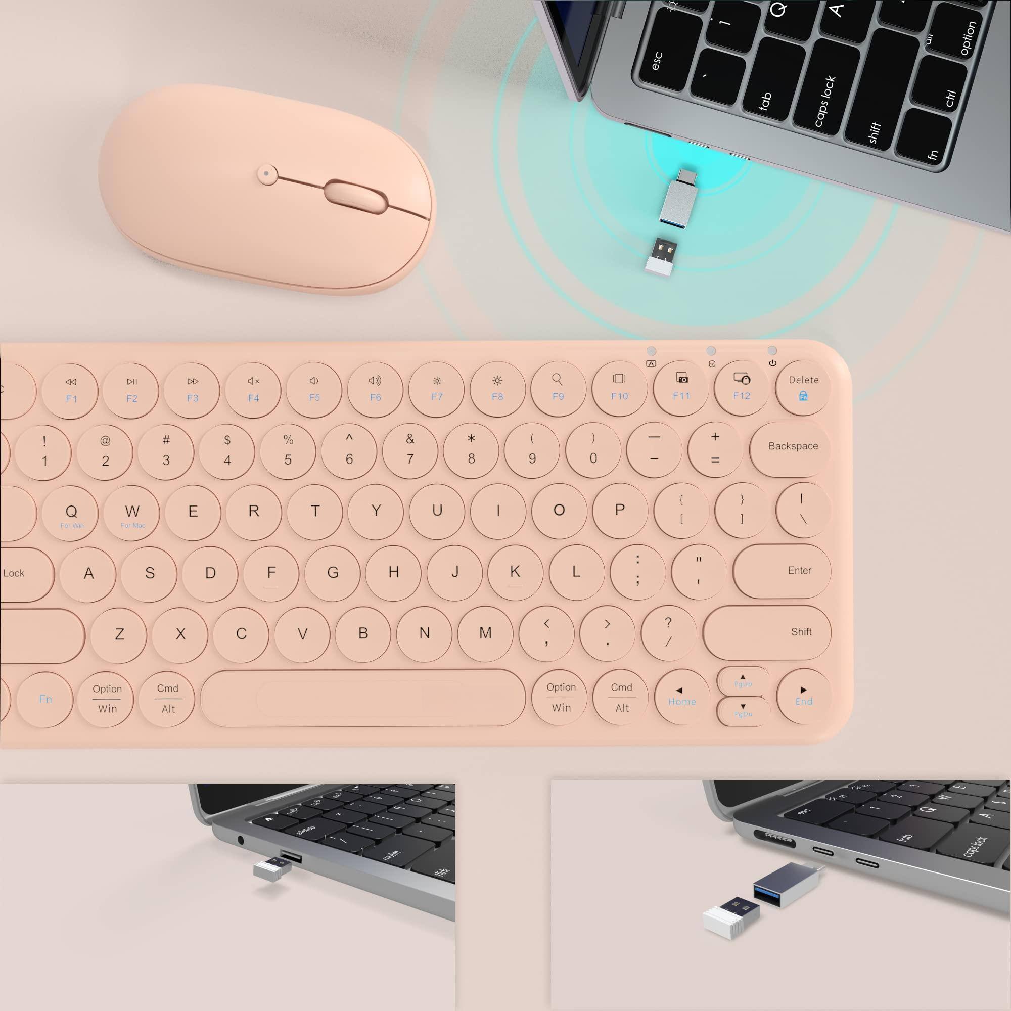 Earthley Blooms Mini Computer Wireless And Mouse Combo Colorful Compact ...