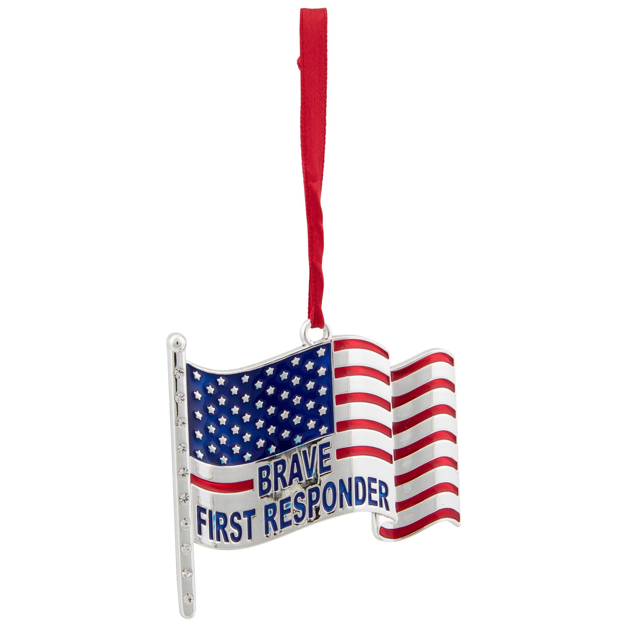 Northlight US First Responders Christmas Ornament with European ...