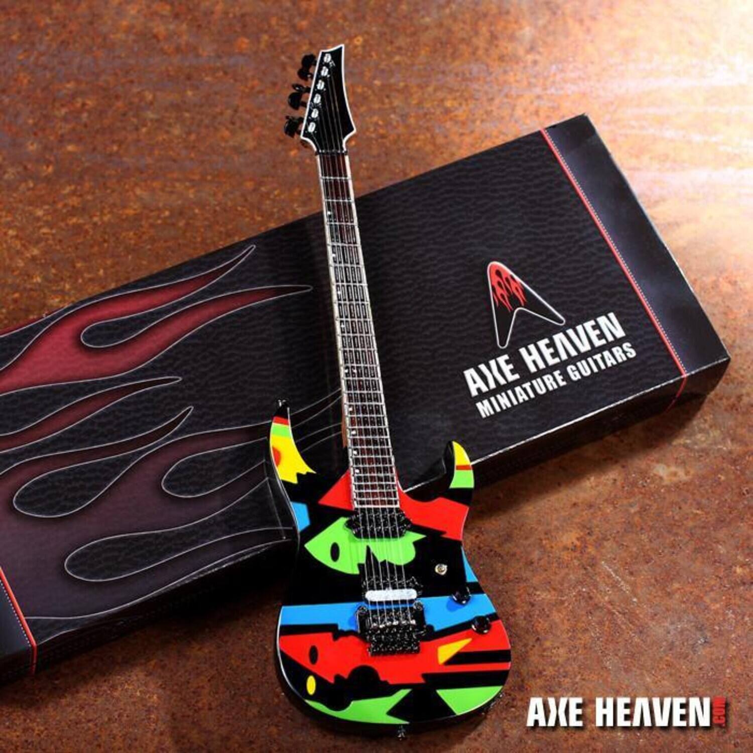 John Petrucci Axe Heaven Color Picasso Mini Guitar Replica Collectible ...
