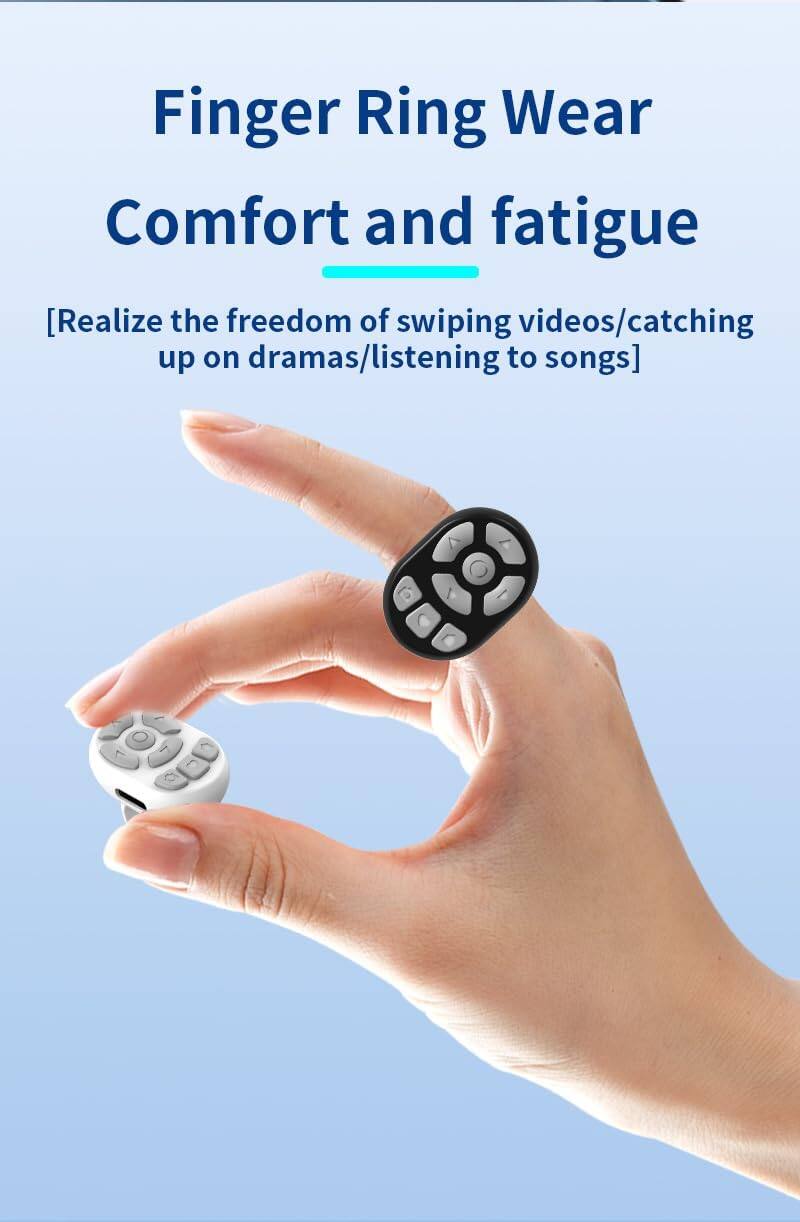 ACJPR TikTok Scrolling Ring Bluetooth Remote, Wireless, Pink, for ...