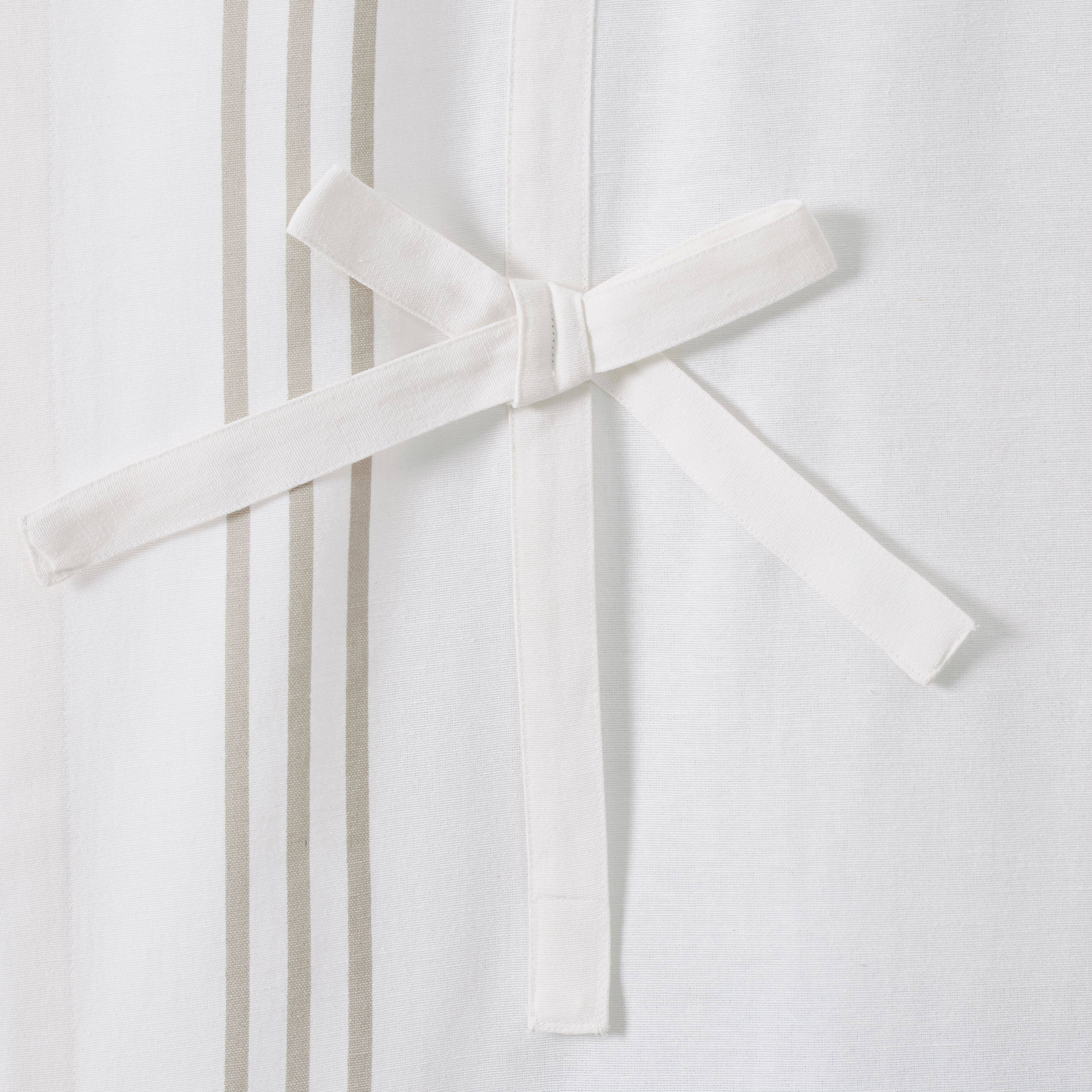Kate Aurora Country Farmhouse Cotton Blend White & Linen Colored ...