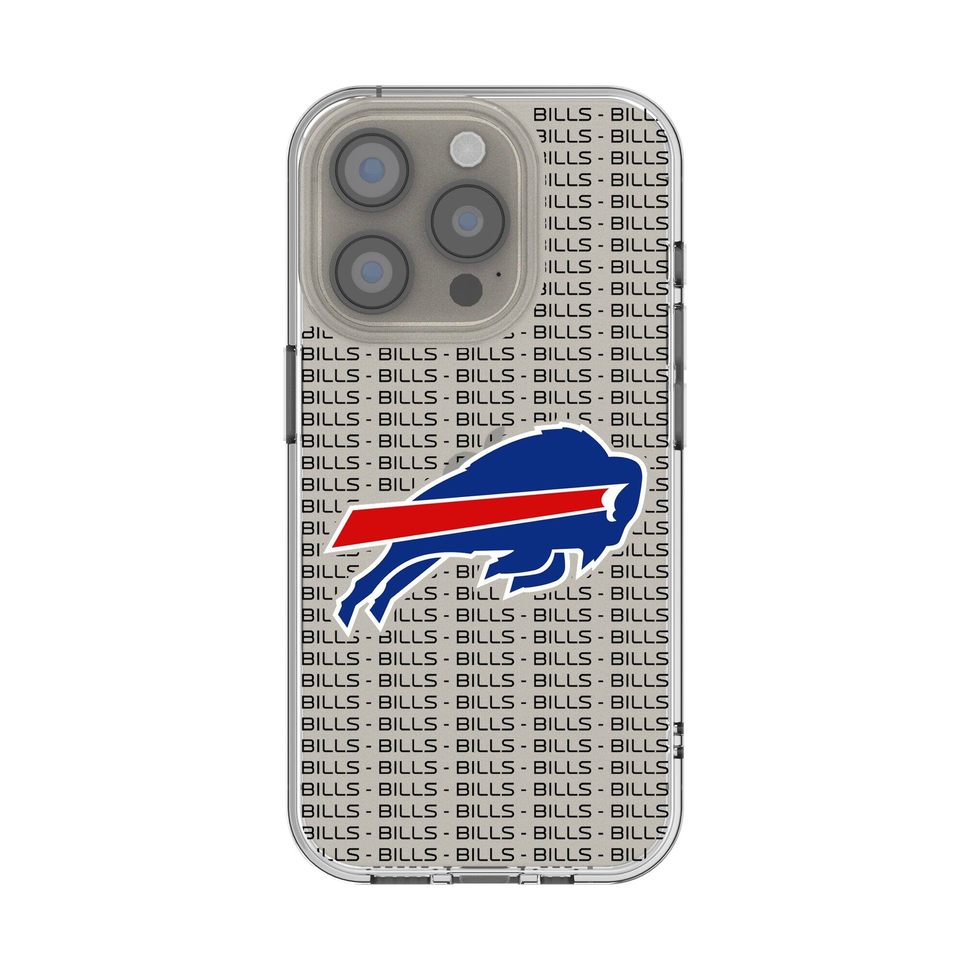Keyscaper NFL Buffalo Bills iPhone Clear Text Backdrop Design Case 16e ...
