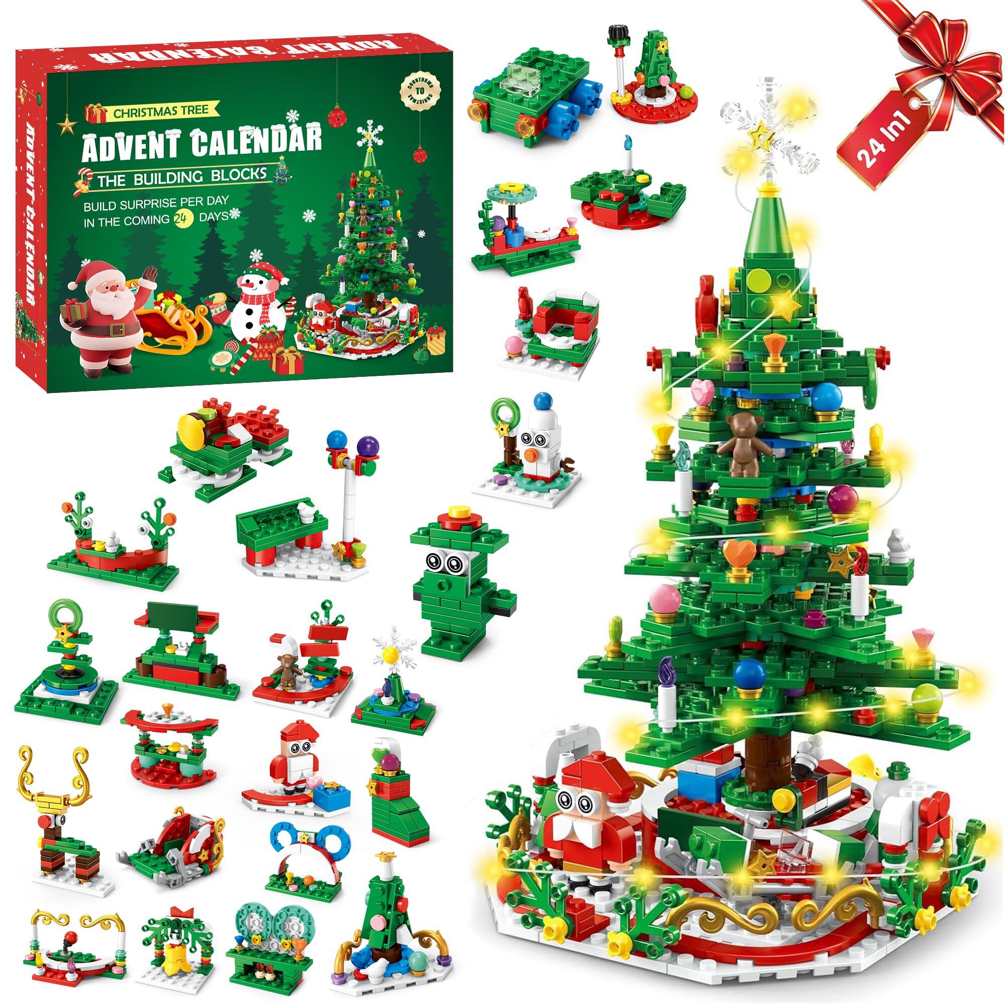 Leash Valley Advent Calendar 2025 Building Blocks Set 24 Days Countdown ...