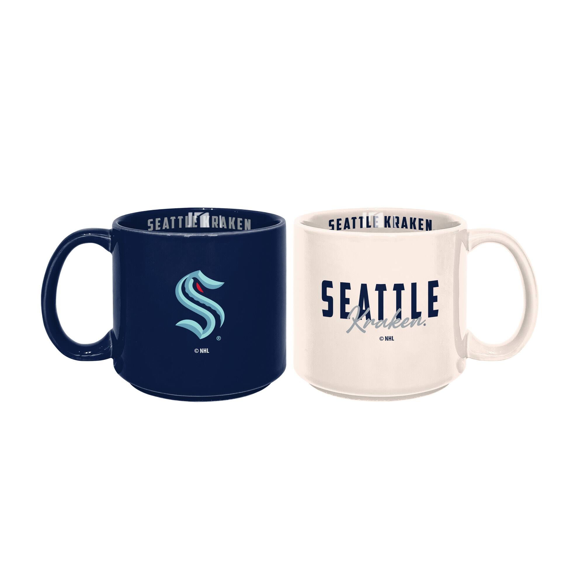 Logo Brands - Seattle Kraken 2-Pack 15oz. Stackable Mug Set ...