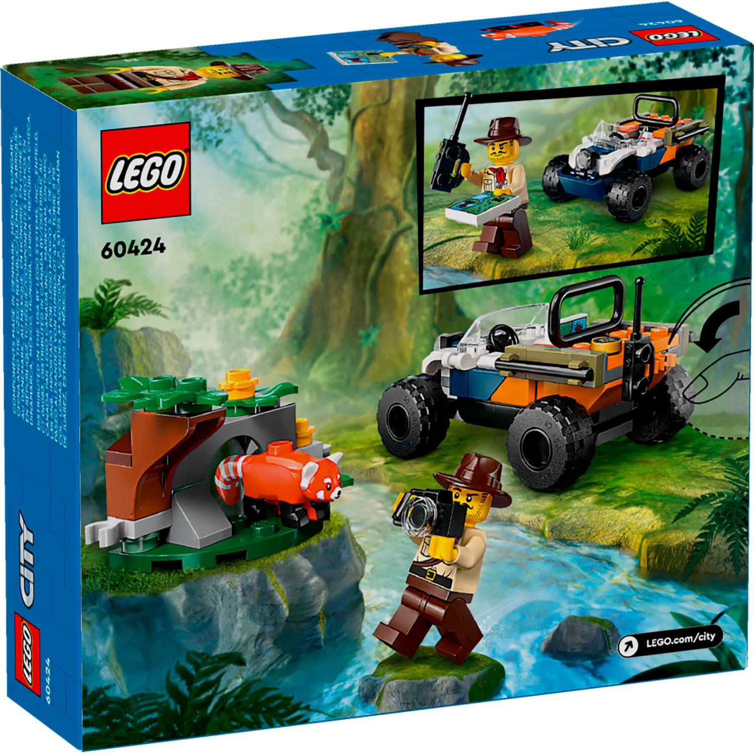 Best Buy: LEGO City Jungle Explorer ATV Red Panda Mission Car Toy for ...