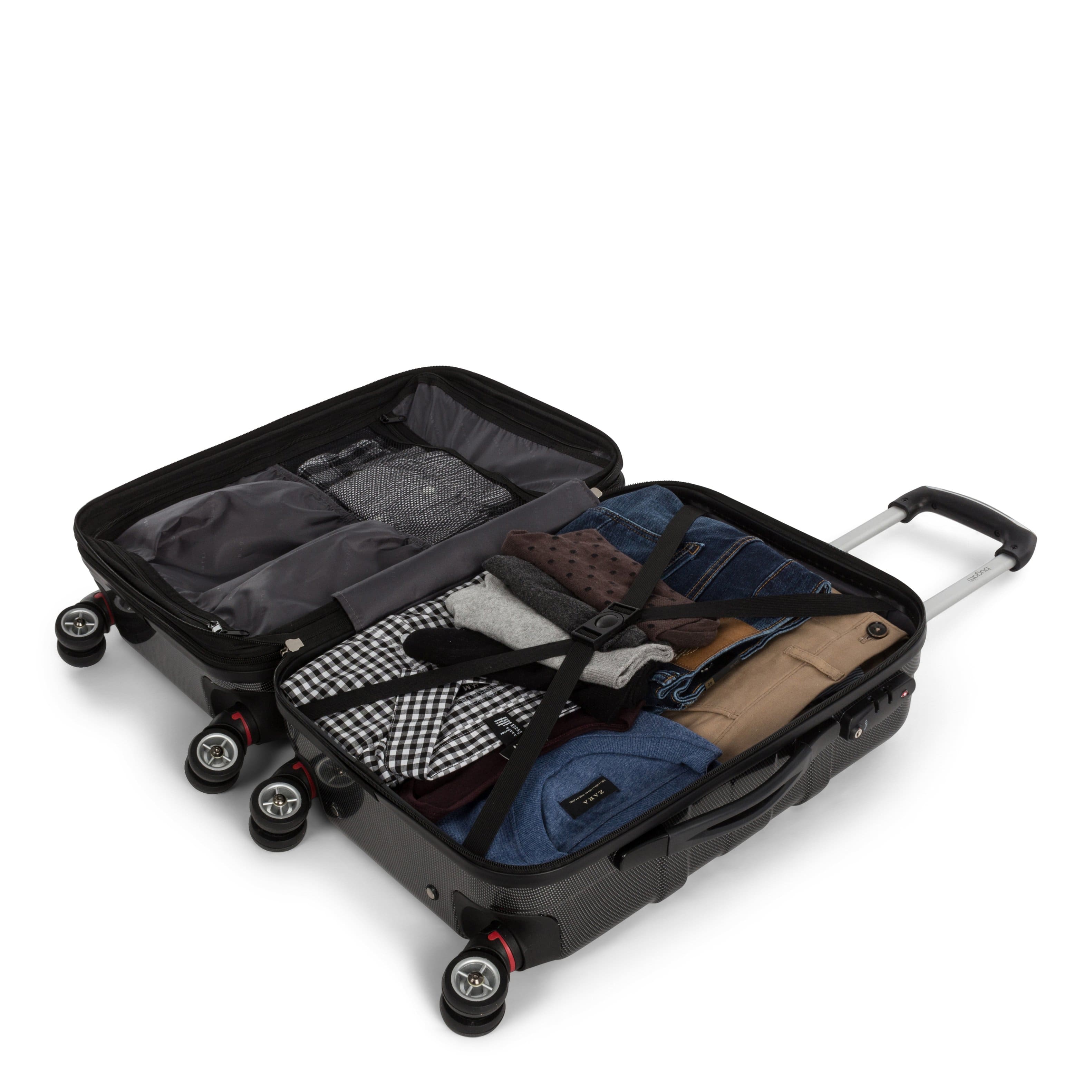 Best Buy: Bugatti Budapest Hard Case Luggage Set (3-Piece) Black ...