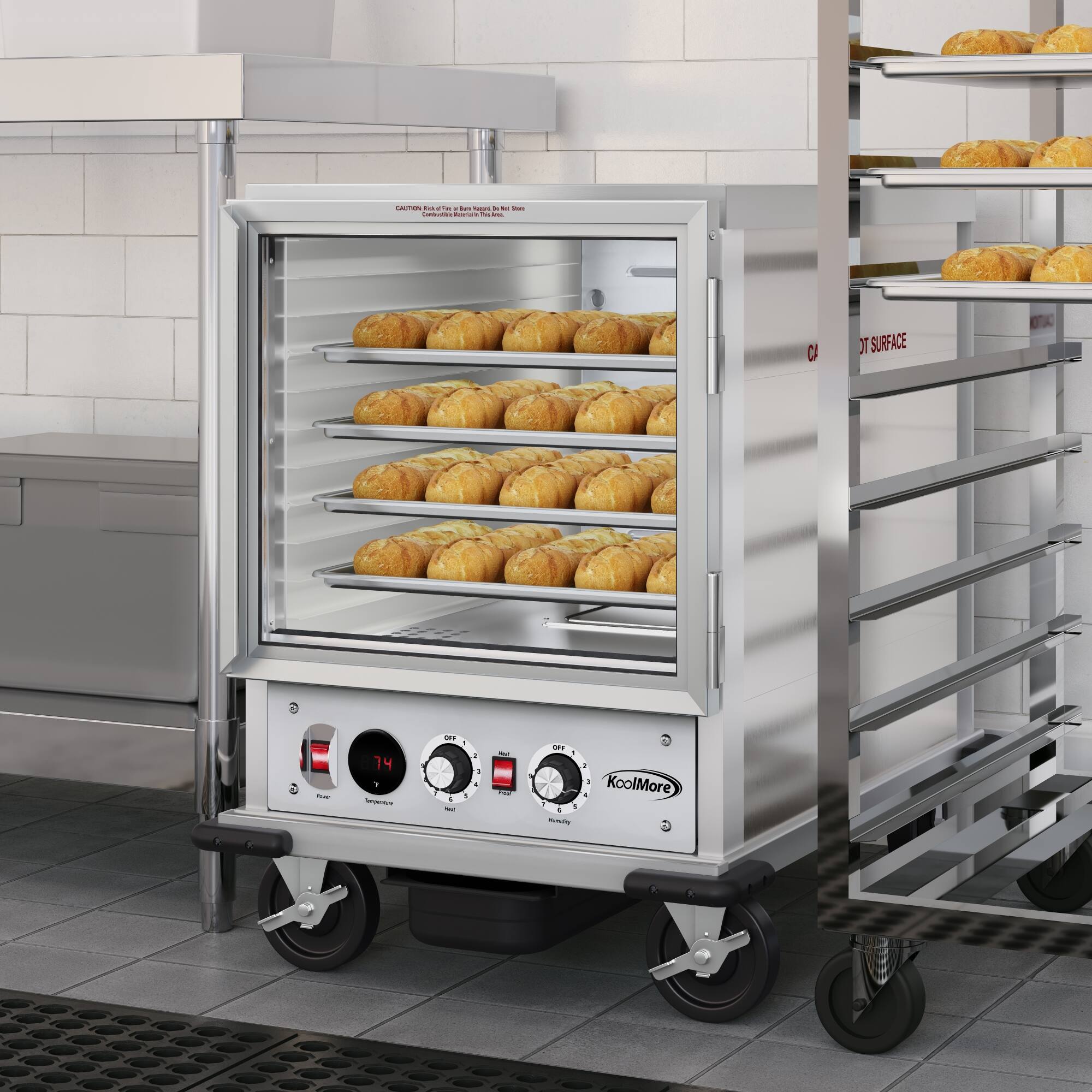 Koolmore 33 in. Commercial Insulated Half Size Heated Holding Proofing ...
