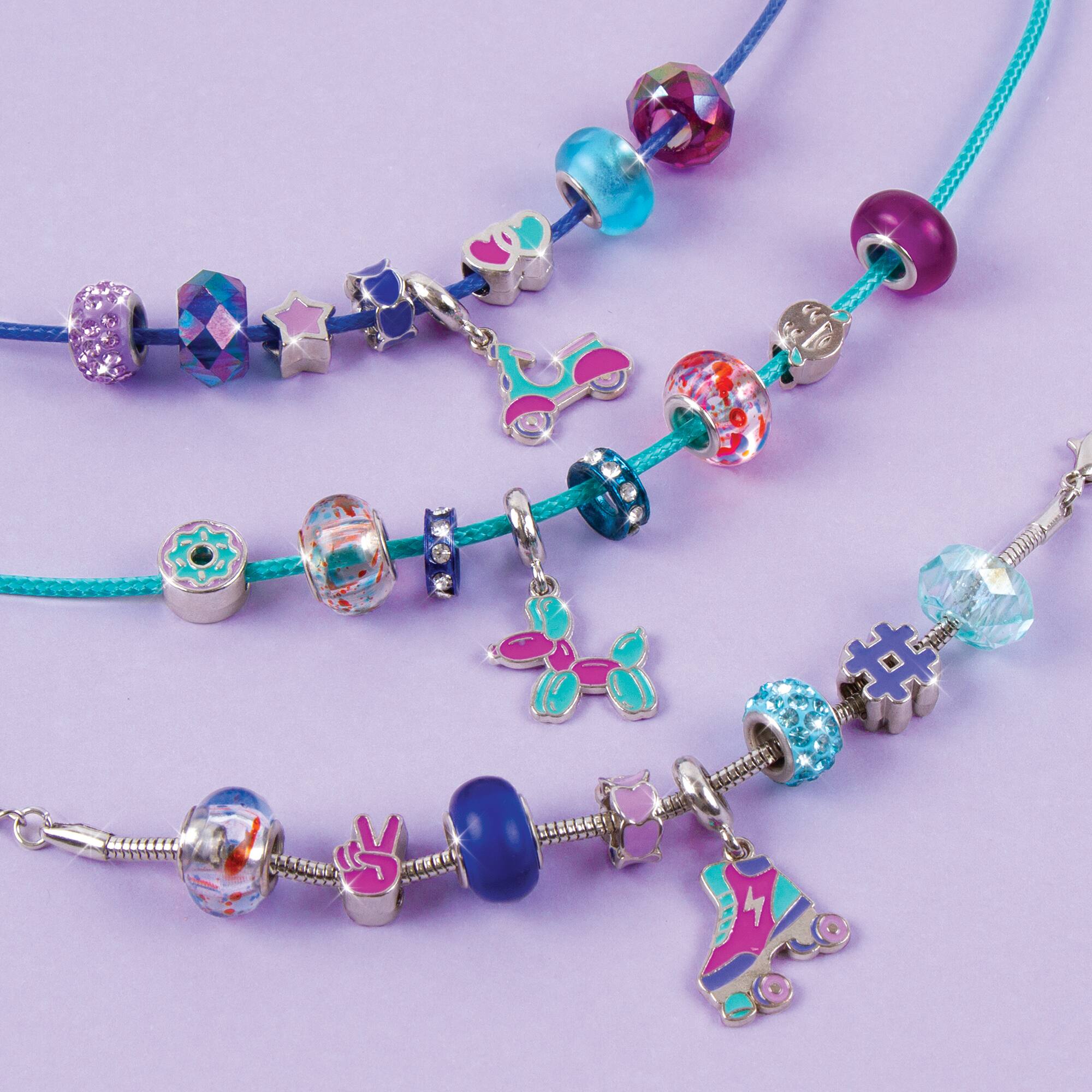 Make It Real Make It Real: Halo Charms 2 In 1 True Blue & Think Pink ...