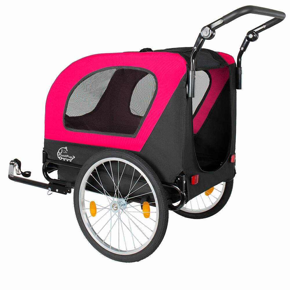 JUJABU 2 in 1 Foldable Pet Carrier Cart for Dogs up to 110lbs with ...