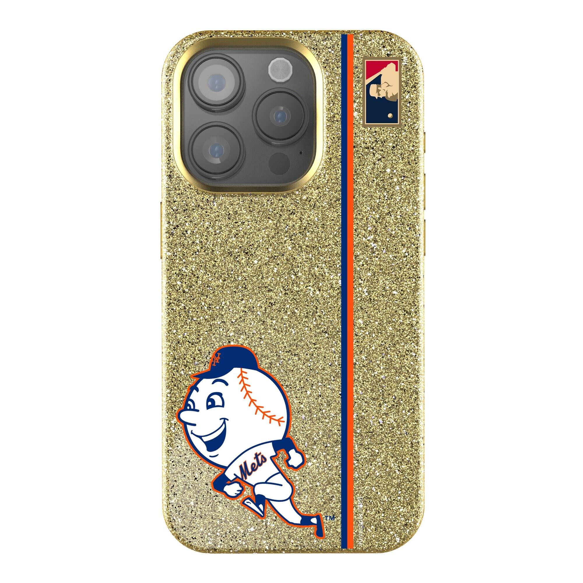 Keyscaper MLB New York Mets iPhone Bling Case 16 Pro Max Gold 202263840 ...
