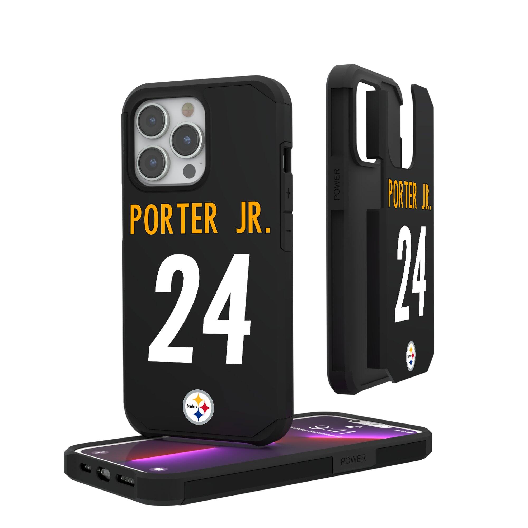 Keyscaper NFL Joey Porter Jr. Pittsburgh Steelers iPhone Rugged Case 15 ...