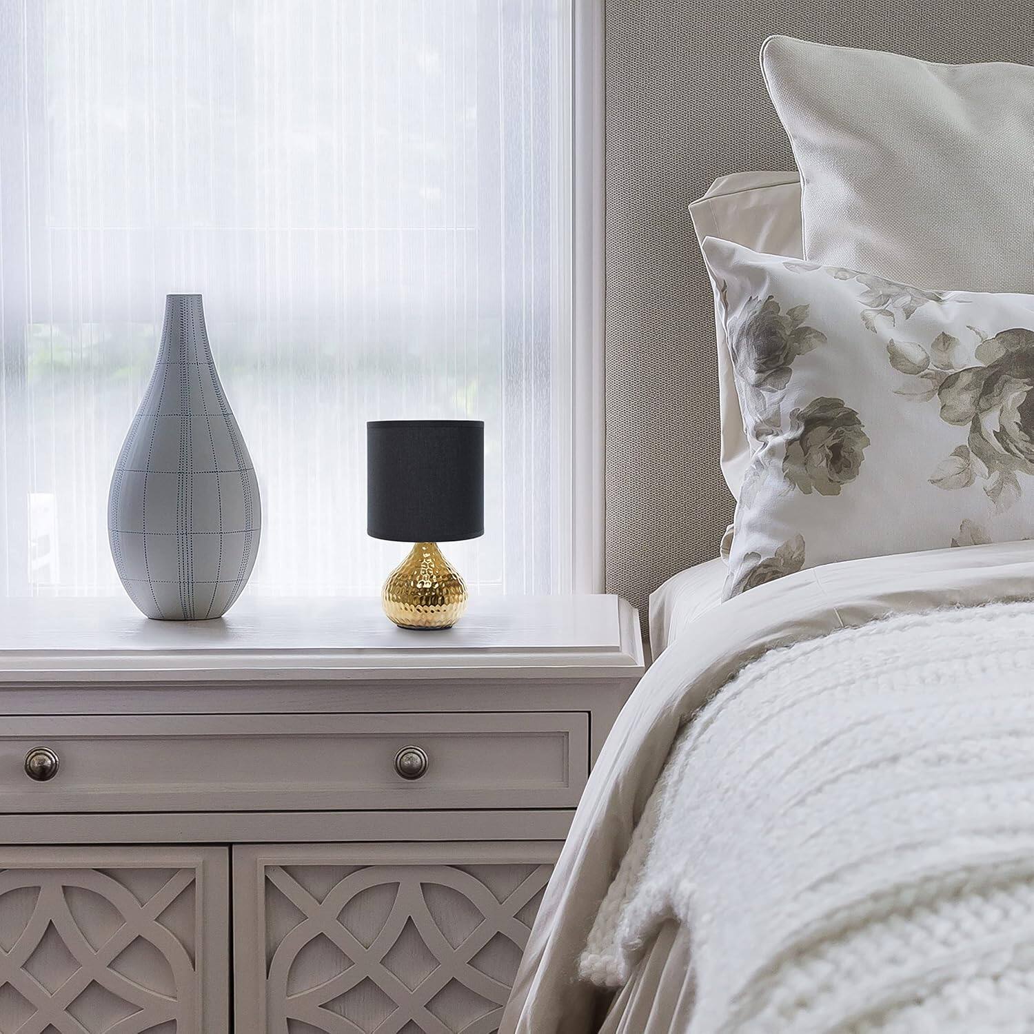 Stamp n Camp Simple Designs LT2073 GDB Hammered Texture Drip Table Lamp ...