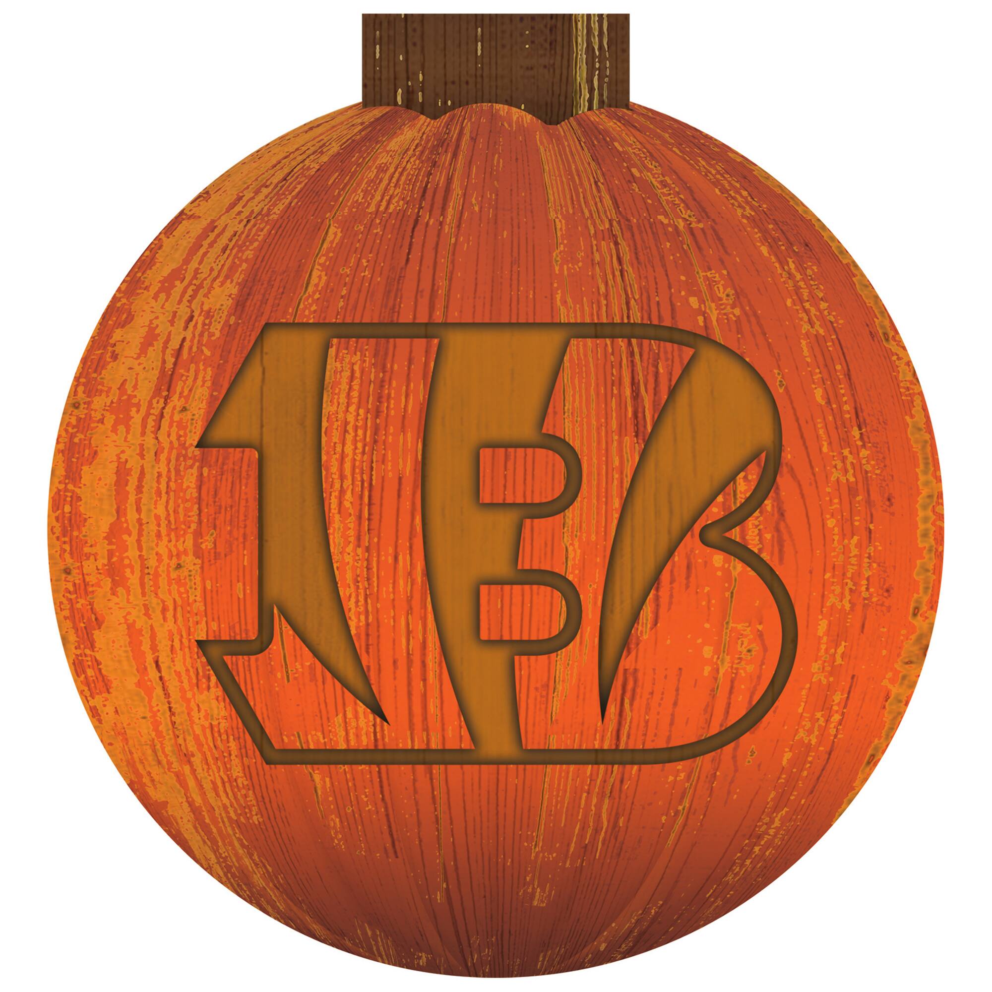 Fan Creations Cincinnati Bengals 12'' Pumpkin Sign Orange 5038147 ...