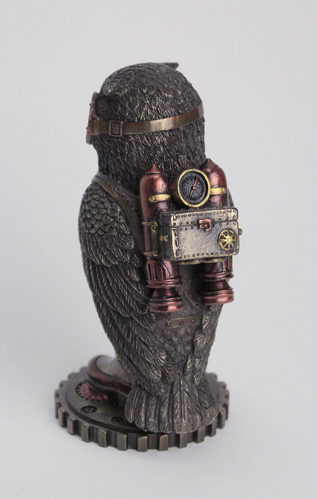 Veronese Design Cast Steampunk Fantasy Owl Hand Painted Jetpack Goggles ...