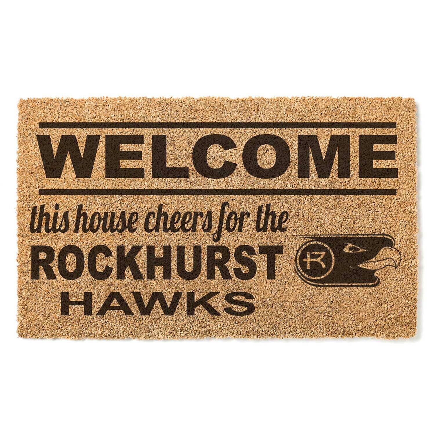 Jardine Rockhurst Hawks 18" x 30" Welcome Doormat Brown 200134649 ...