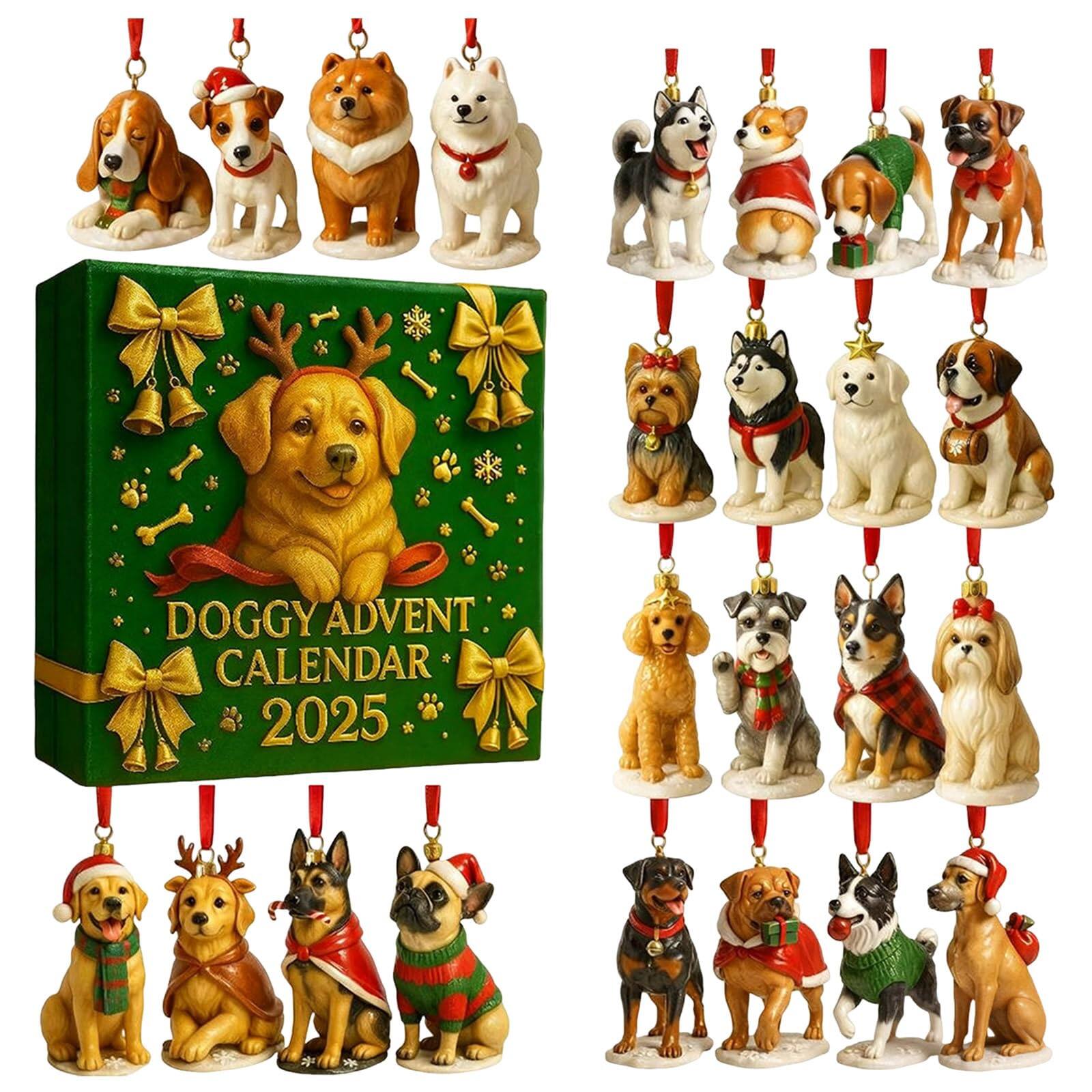 Auledio Christmas Advent Calendar 2025 , 24 Day 2D Acrylic Christmas ...