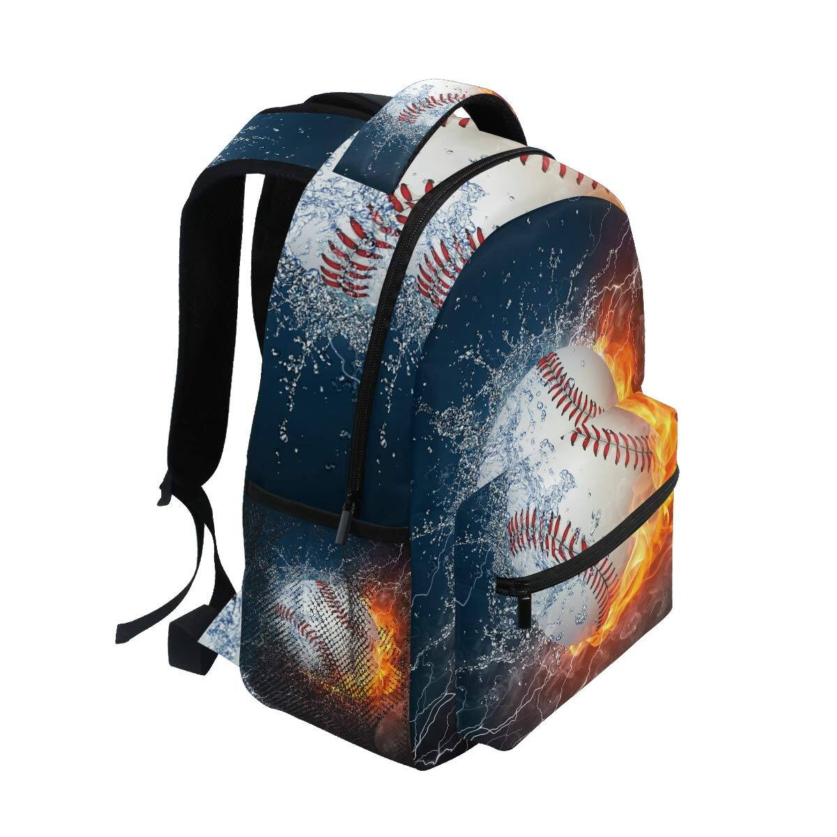 Cozy Serene Baseball Backpack For School Backpacks Bookbag Elementary ...