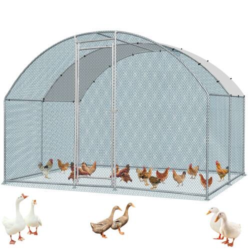 Winado 10 x 10FT Metal Garden Chicken Coop Run Cage Rabbit Hutch Hen ...