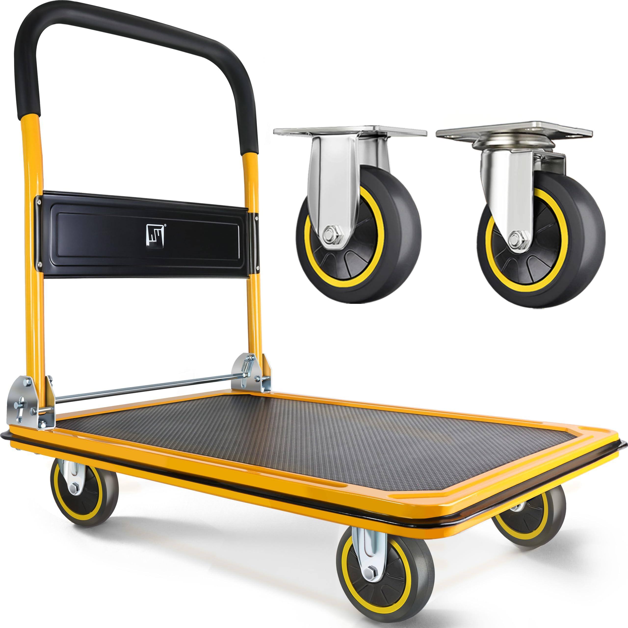 The Best Inks Push Cart By Moving Platform Hand Truck Foldable For Easy ...