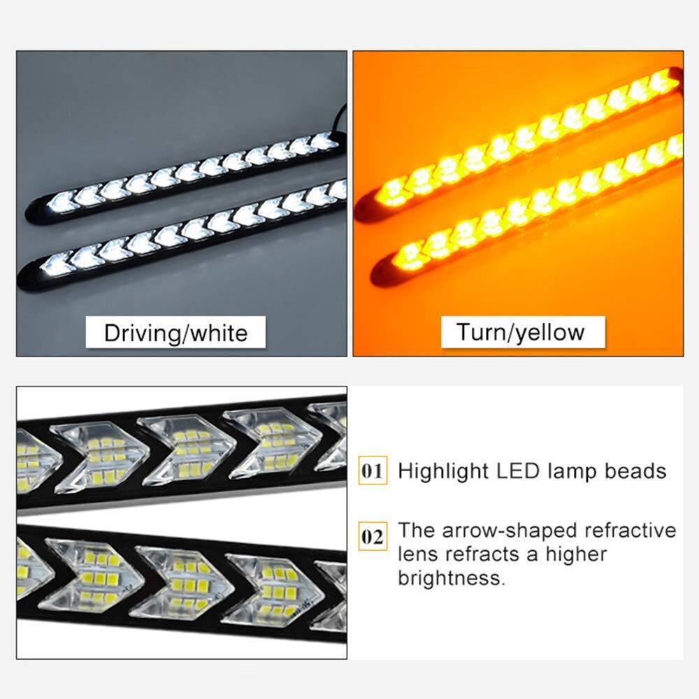 COTTAGE arrow led drl switchback strips sequential flashing turn signal ...