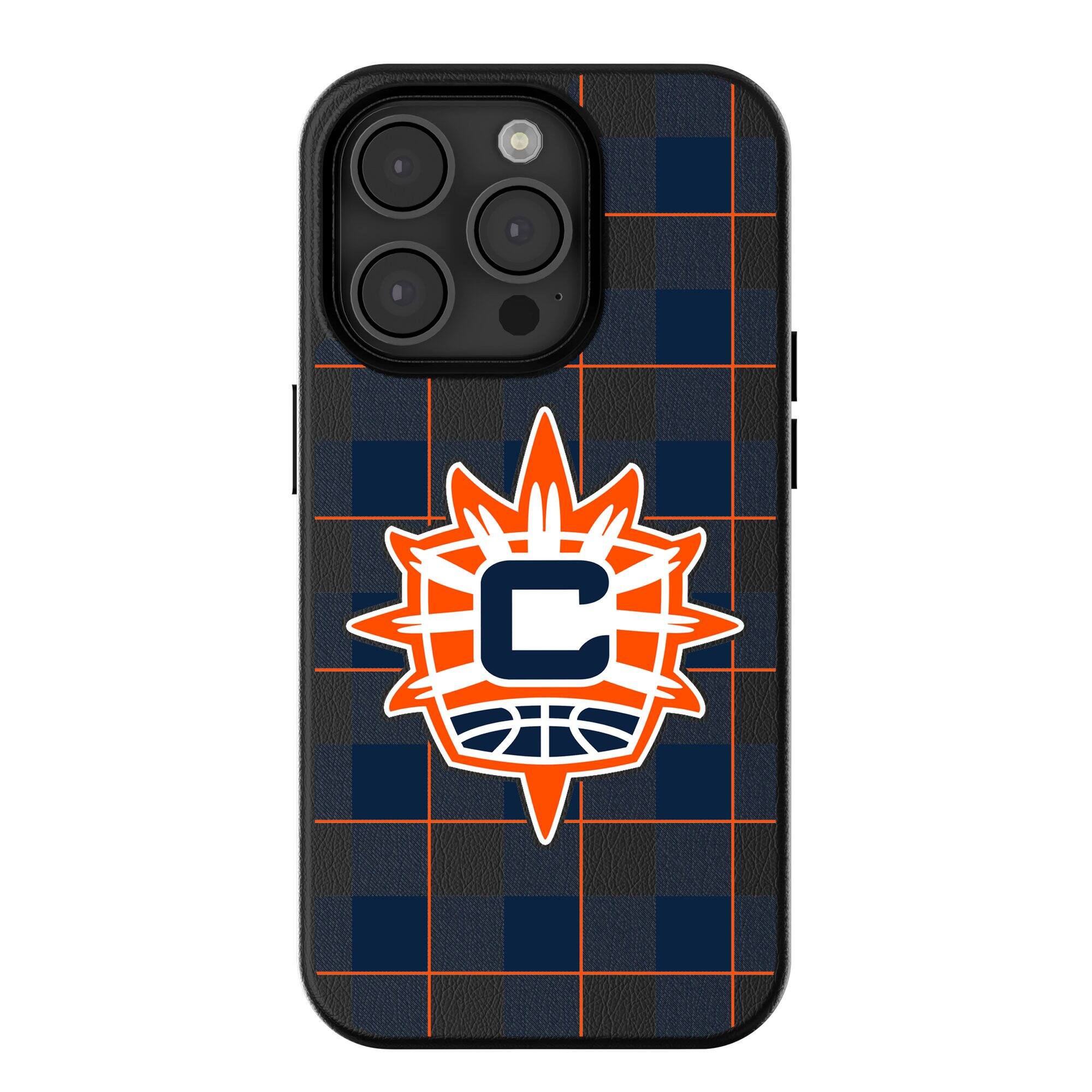 Keyscaper WNBA Connecticut Sun Plaid Magnetic Bump iPhone Case 15 Pro ...