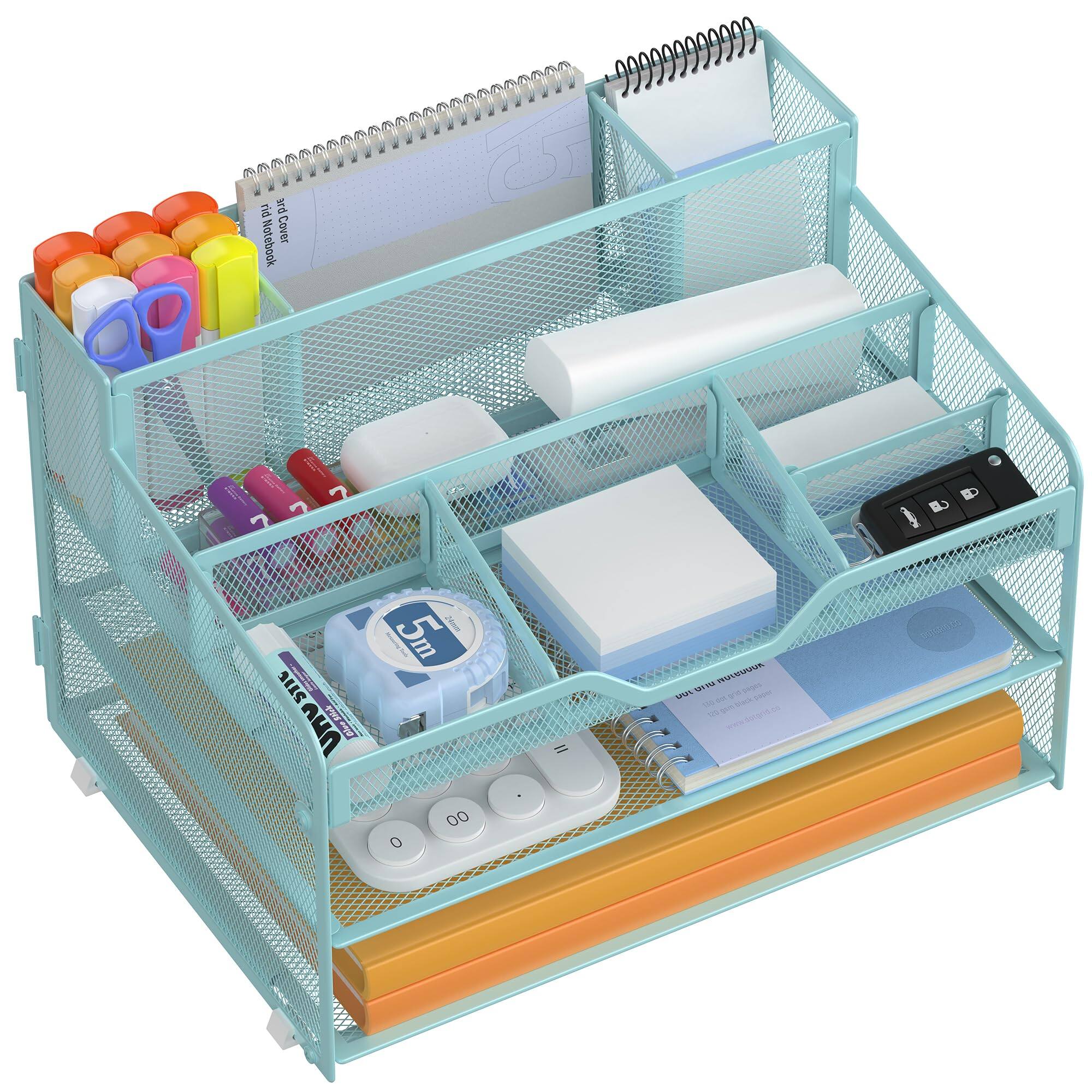 Paradigms Interiors 5 Tier Mesh Desk Organizer For Paper Office ...