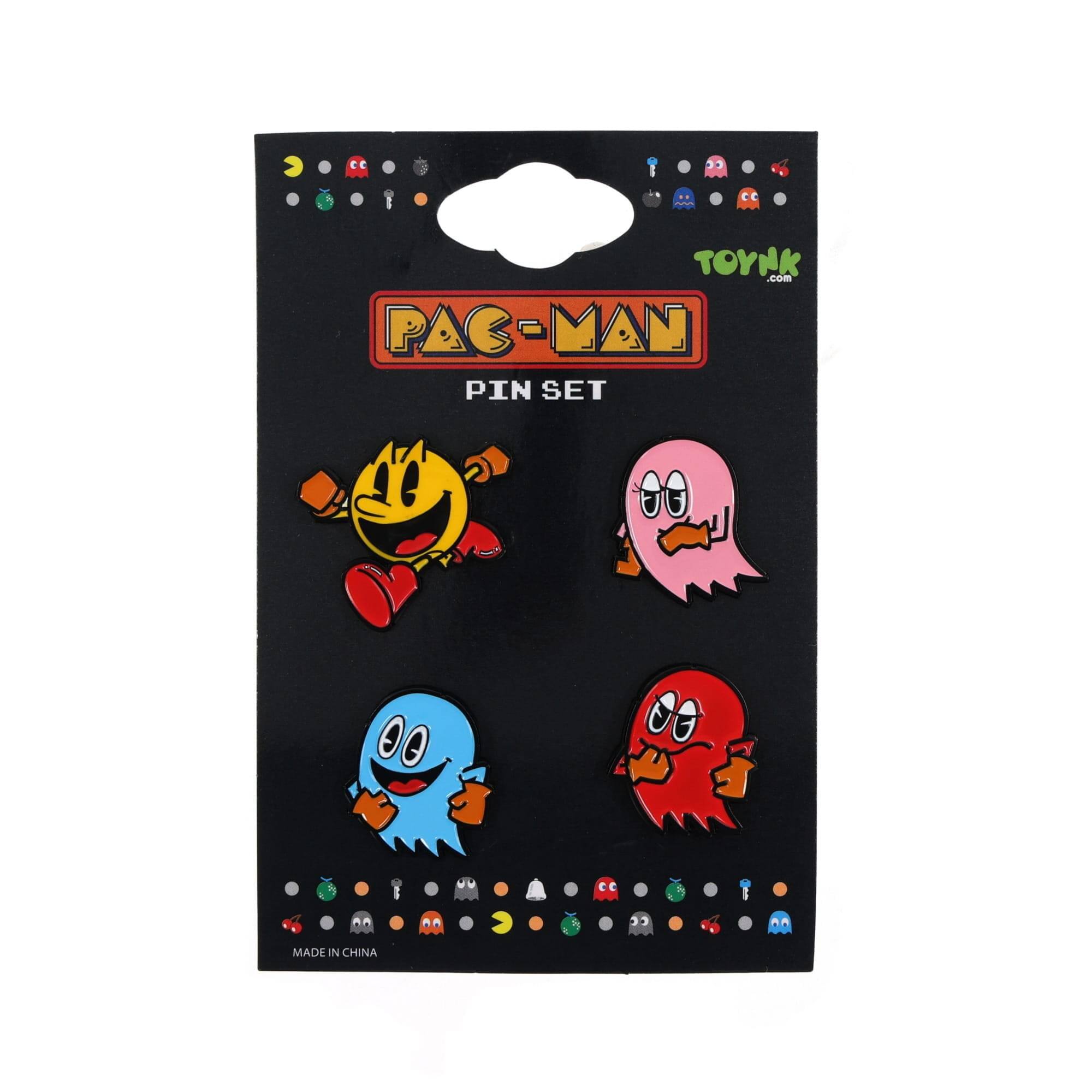 PAC MAN 3D Characters 4 Piece Enamel Pin Set | Toynk Exclusive Multi ...