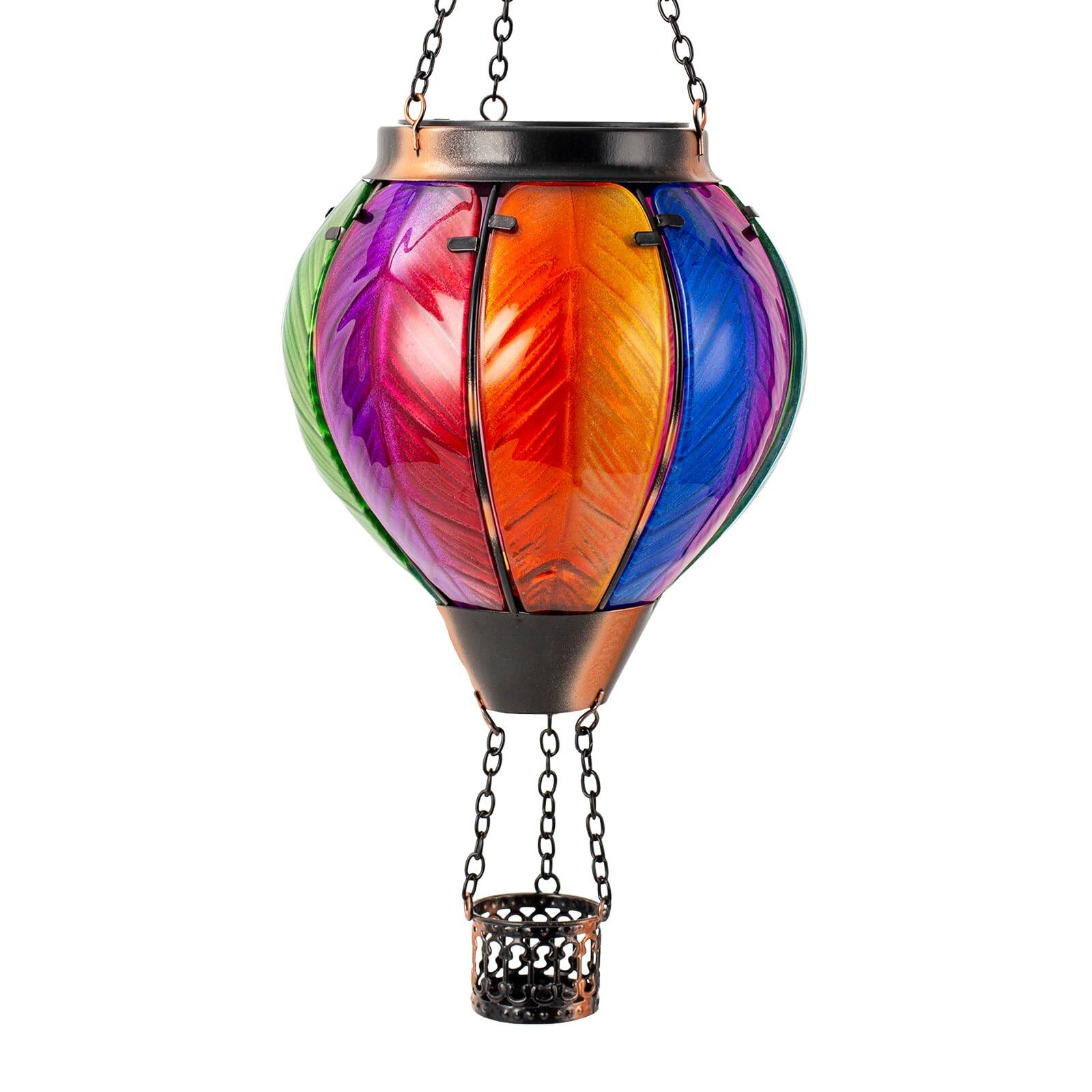 Paradigms Interiors Solar Hot Air Balloon Lantern With Outdoor Lights ...