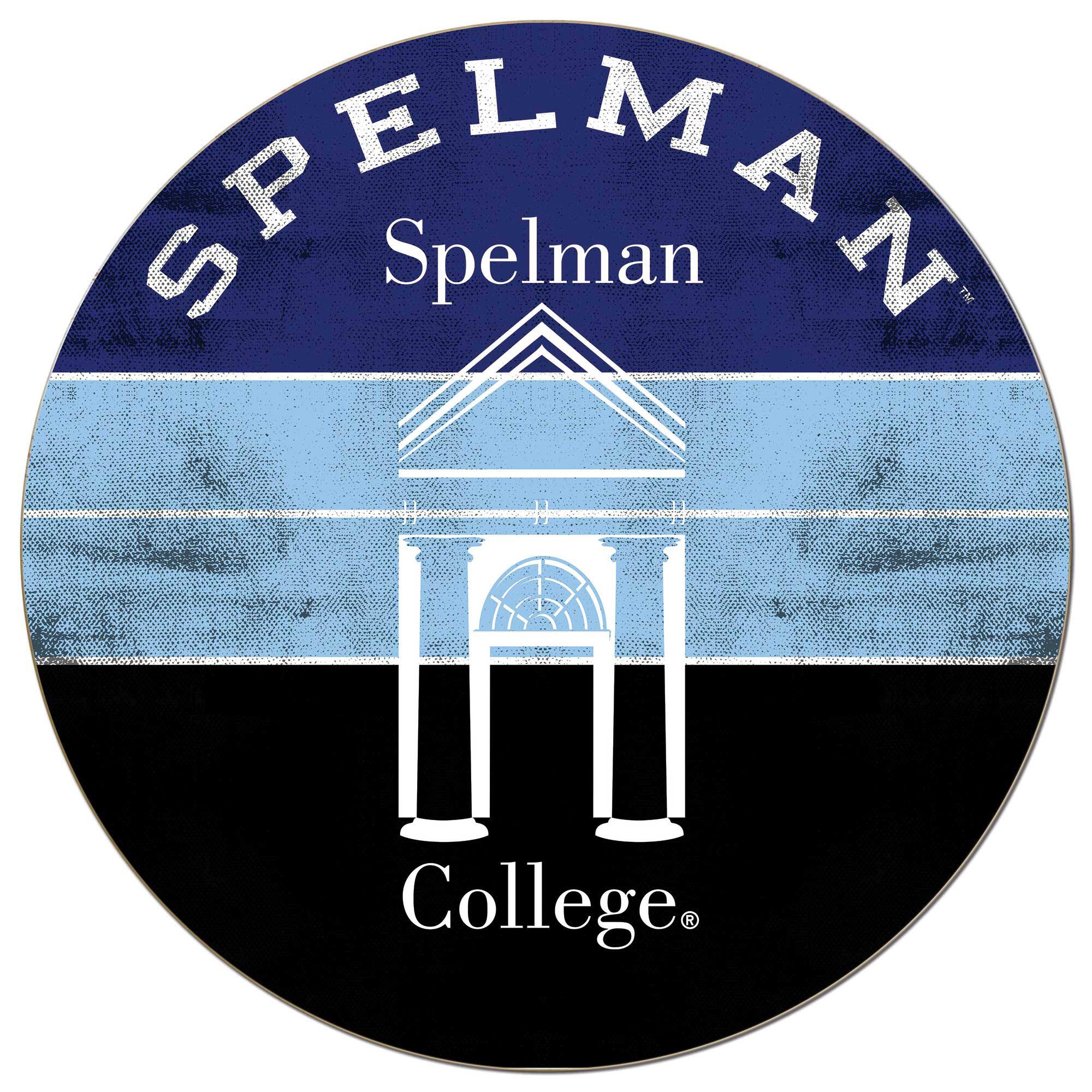 Jardine Spelman College Jaguars 20'' x 20'' Retro Logo Circle Sign Navy ...