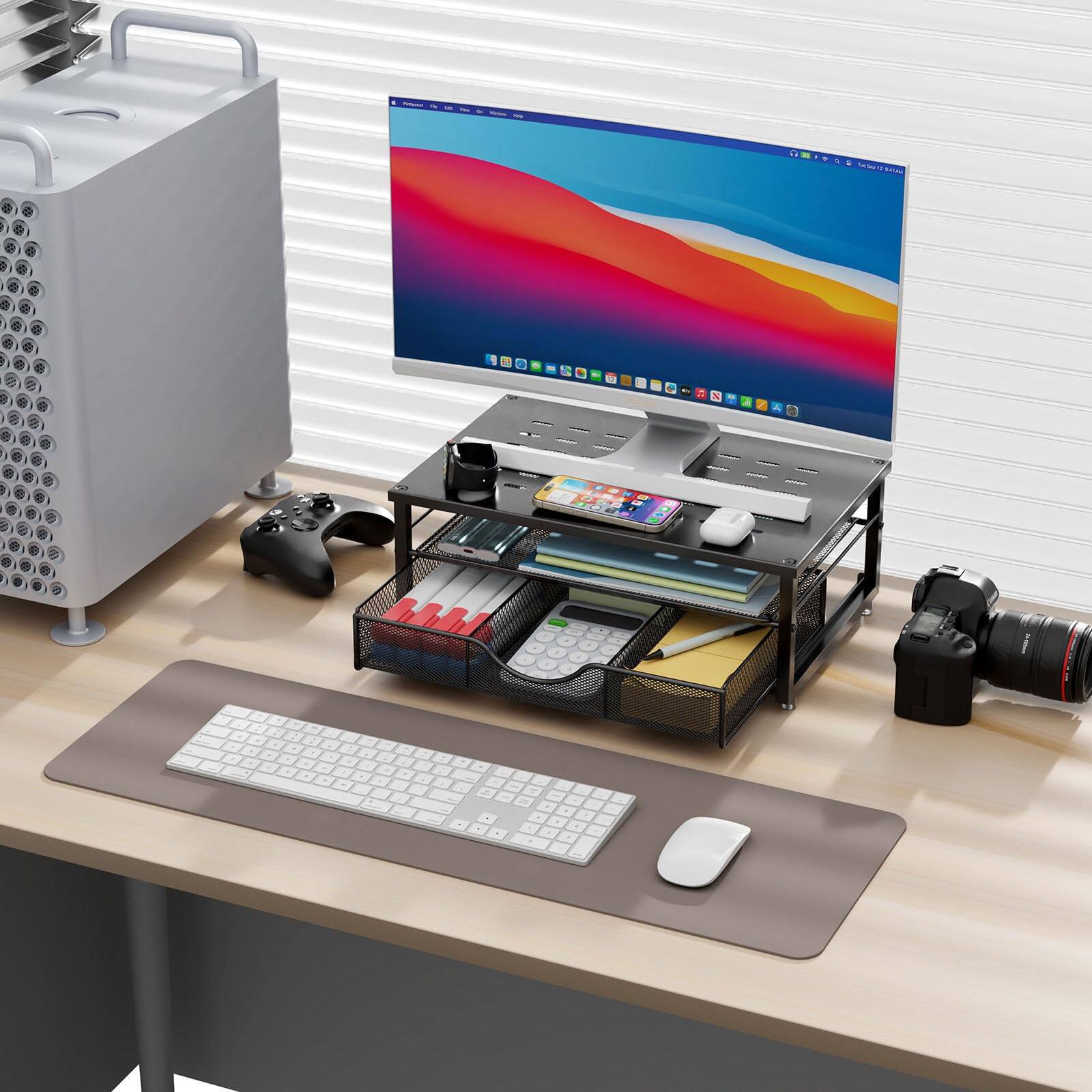 Hanke Computer Monitor Stand Riser Desk Organizers And Accessories With ...