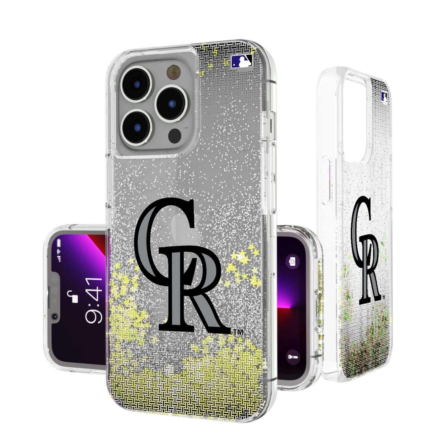 Keyscaper MLB Colorado Rockies Linen Logo iPhone Glitter Case 14 Pro ...