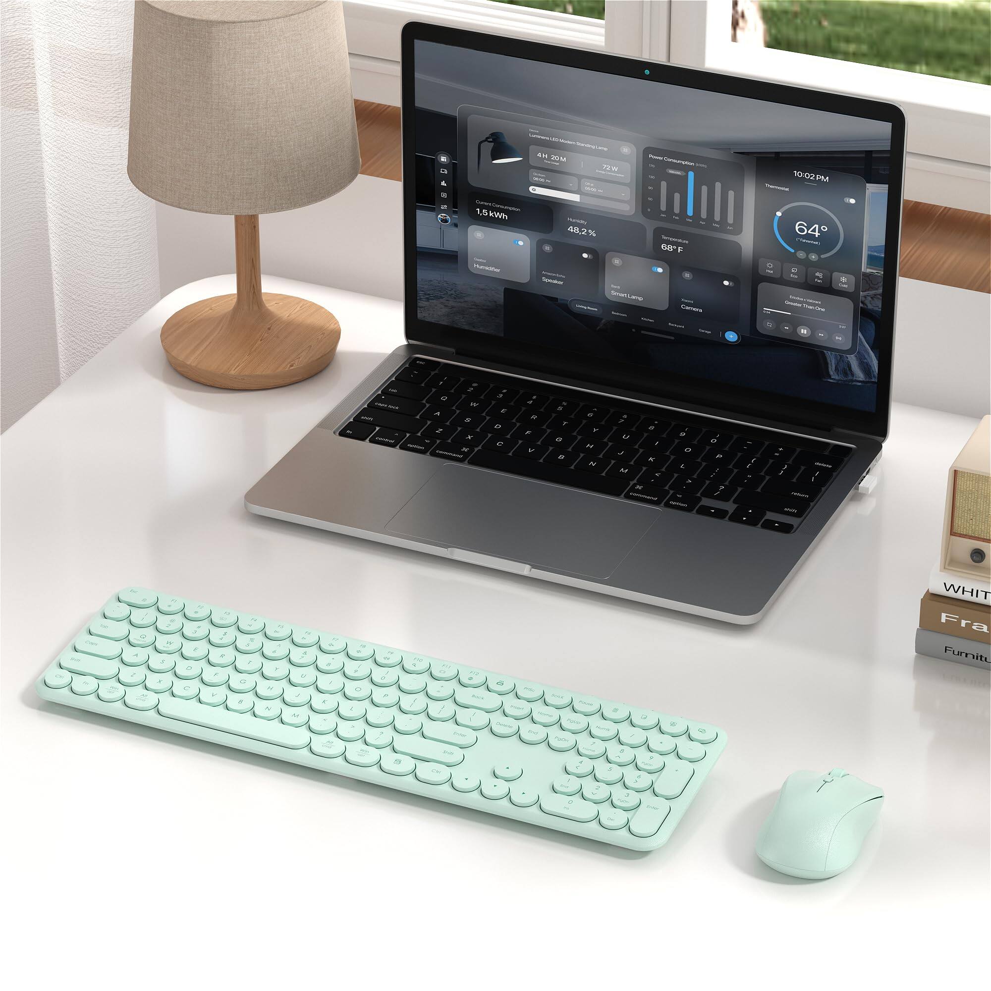 Cedar Assembly Wireless And Mouse Set Full sized 110pcs Slim Round Key ...