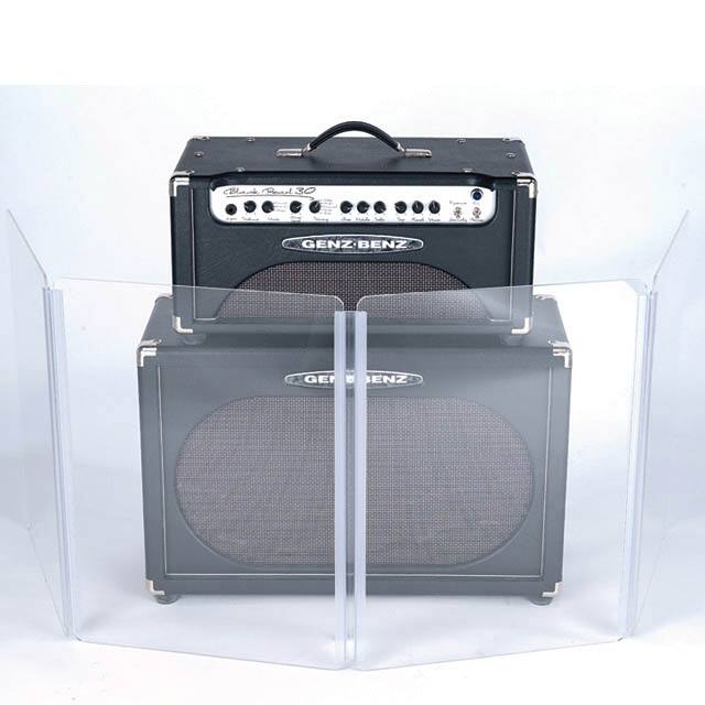 Gibraltar Hardware Acrylic Guitar Amp Acoustic Shield, 4 Panel ...