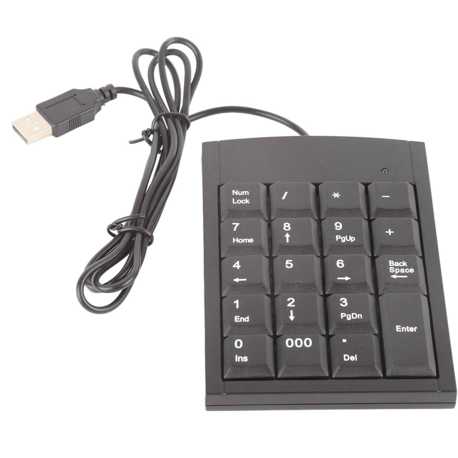 Stock Preferred USB 19 Key Numeric Keypad for Laptop & Desktop Black ...