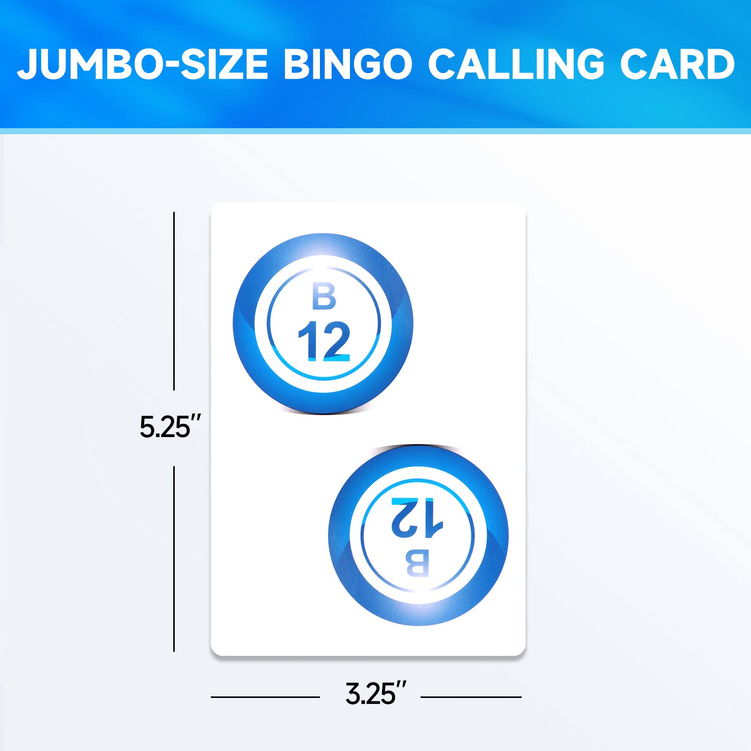 GSE Games & Sports Expert Jumbo Bingo Calling Cards, Plastic Coated ...