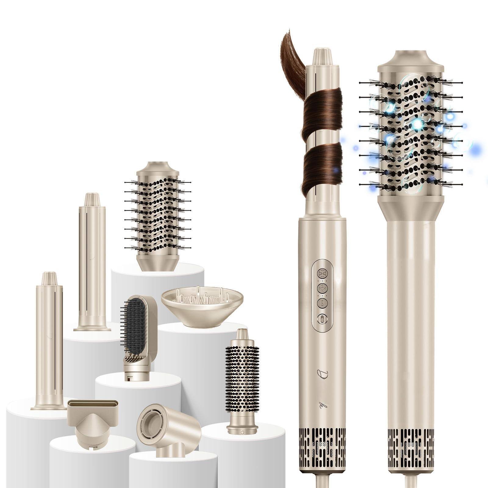 The Best Inks 8 In 1 Hair Styler Dryer Brush Blow 110 000 Rpm High ...