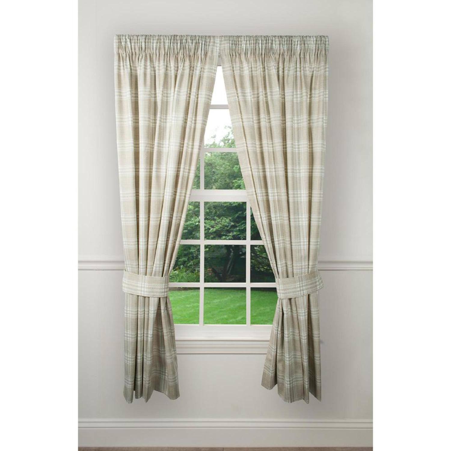 Ellis Curtain Bartlett Unlined 2 Piece Window Curtain Tailored Panels ...