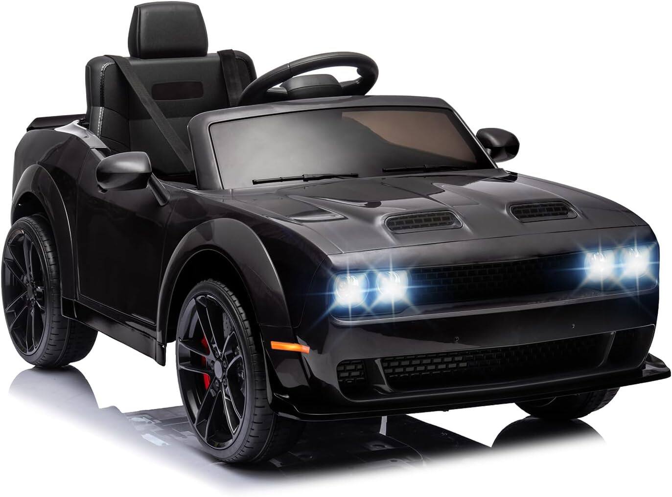 Acekool 12V Kids Car, Licensed Dodge Challenger Electric Car for Kids ...
