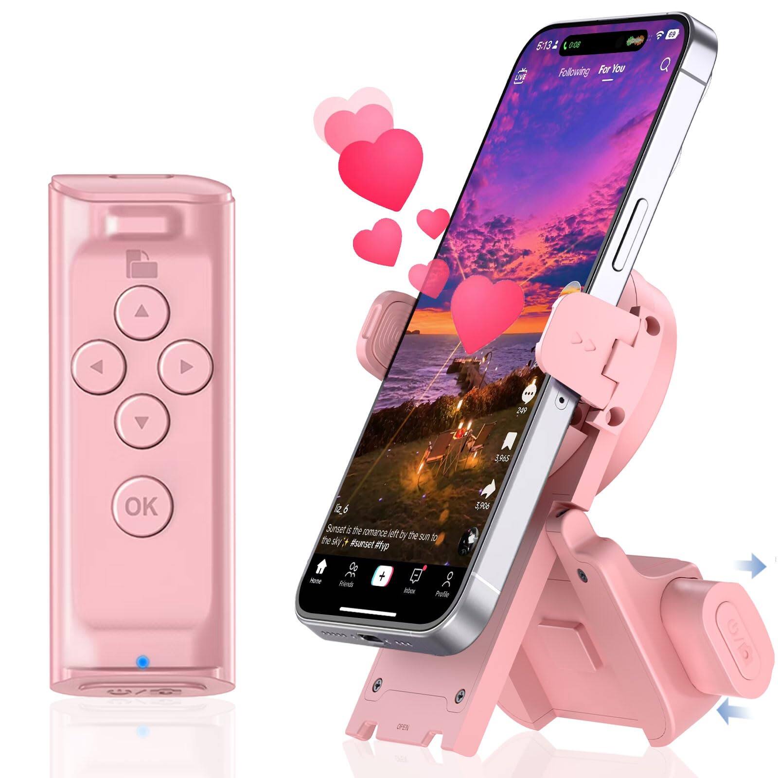 TECH SAFARI Remote Control Scrolling For With Phone Stand Page Turner ...