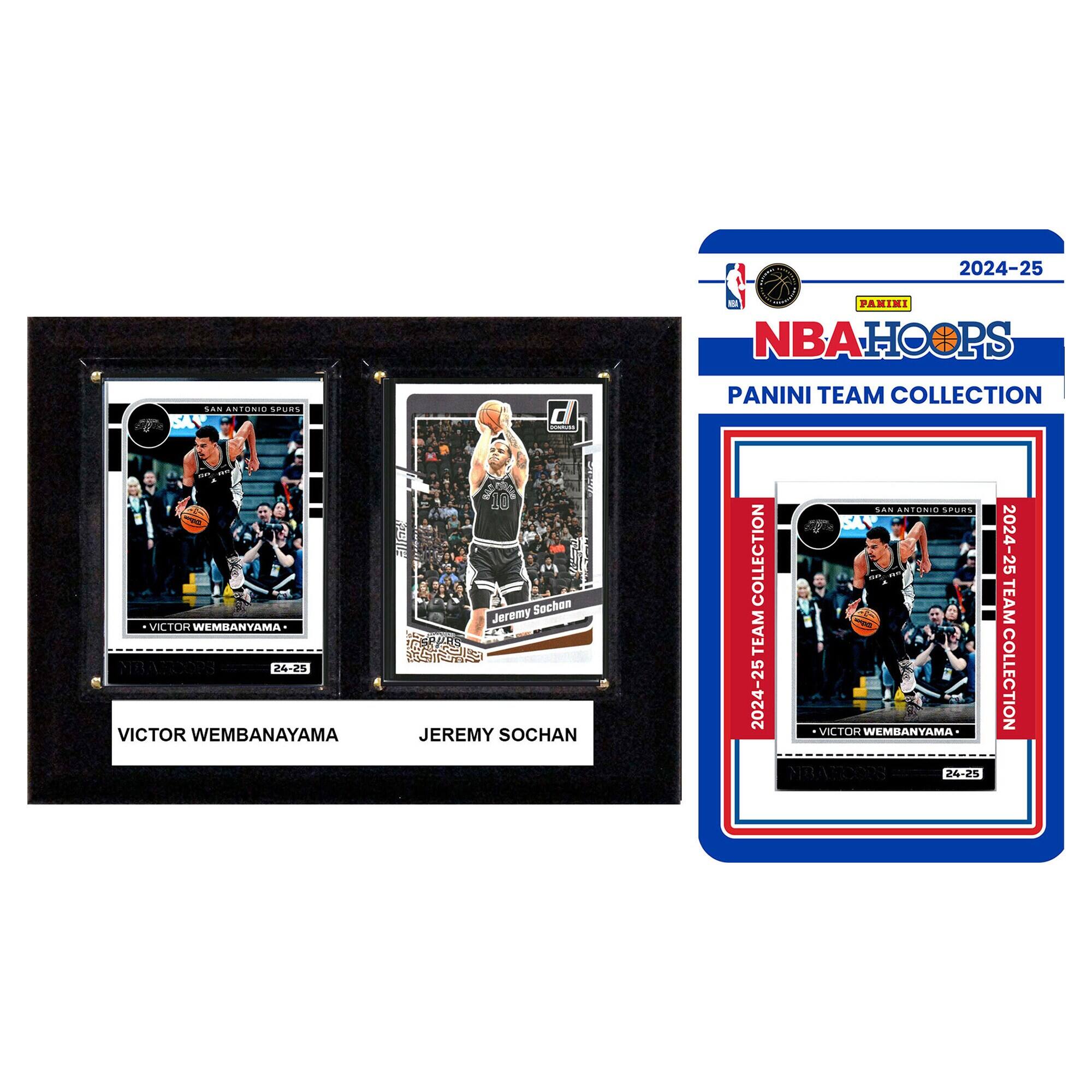 C&I Collectibles San Antonio Spurs 6" x 8" Player Plaque & 2024 Team ...