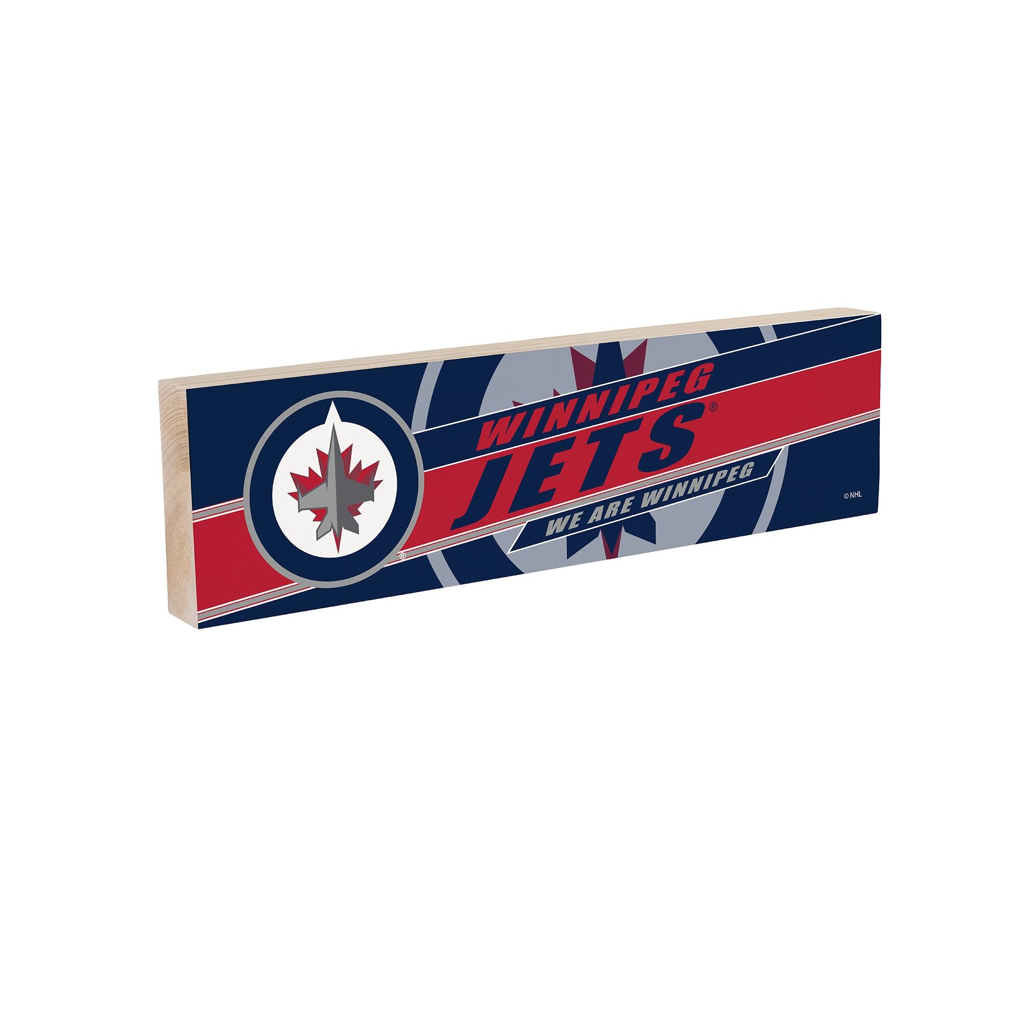 Evergreen Enterprises Winnipeg Jets 5" x 18" Shadow Logo Wood Mantle ...
