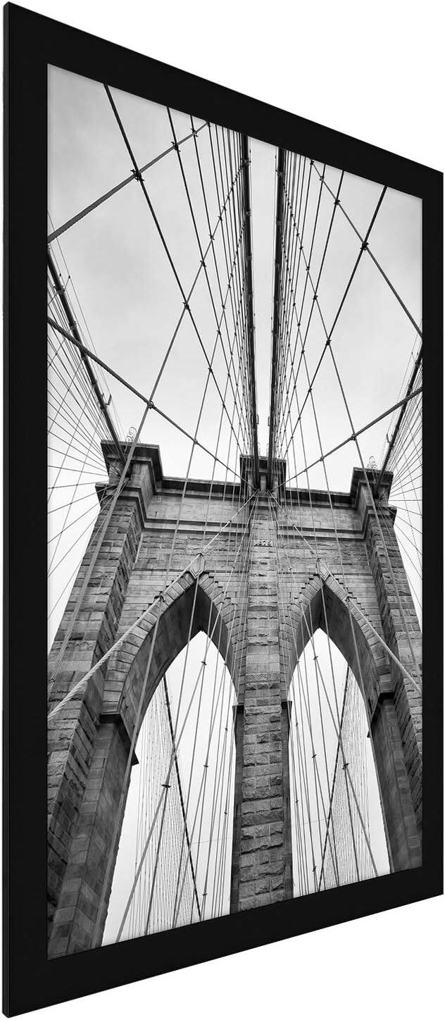 blue 20x30 Poster Frame in Black Composite Wood with Polished ...