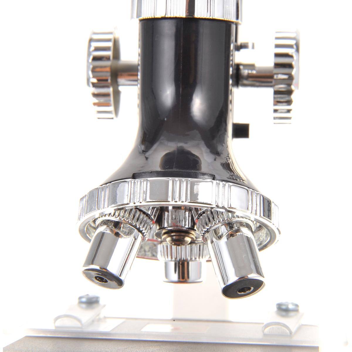 JuzToys 120x 1200x 52 pcs Kids Beginner Microscope w/ Metal Body Multi ...