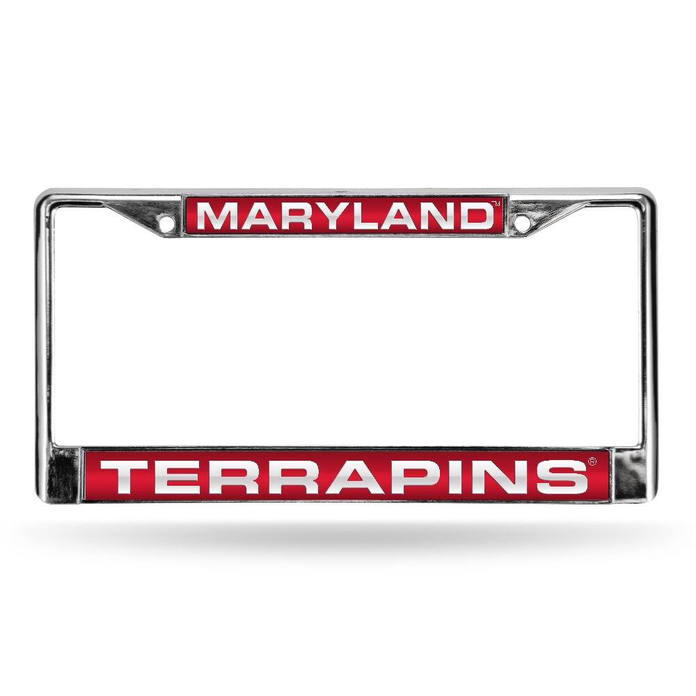 Rico Industries Maryland Terrapins Chrome Metal License Plate Frame ...