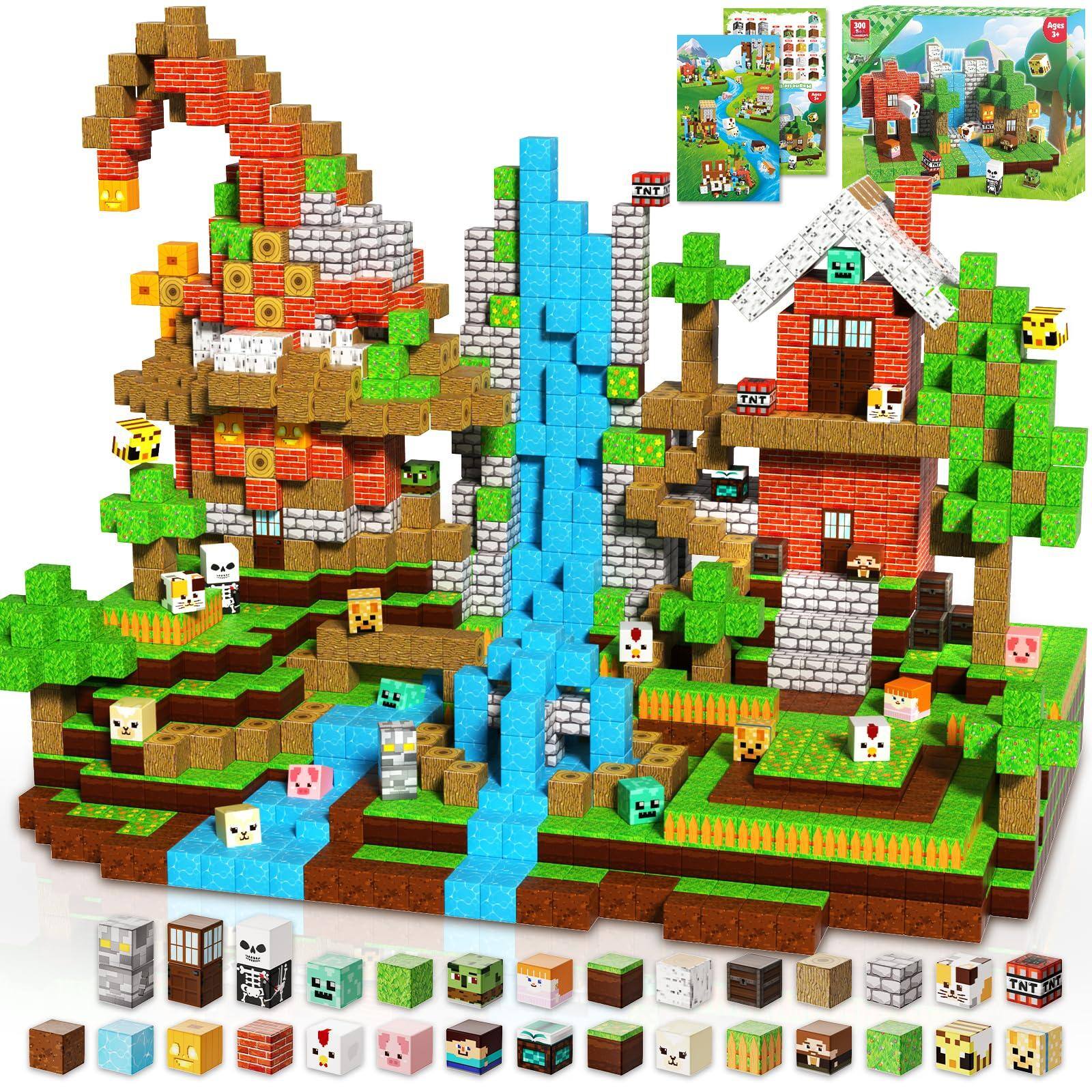 NICHOLAS KLEIN Magnetic Blocks 100pcs Building Block For 3 Transparent ...