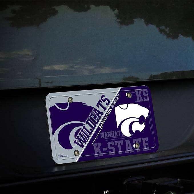 Rico Industries Kansas State Wildcats Color Standard 12x6 Metal License ...