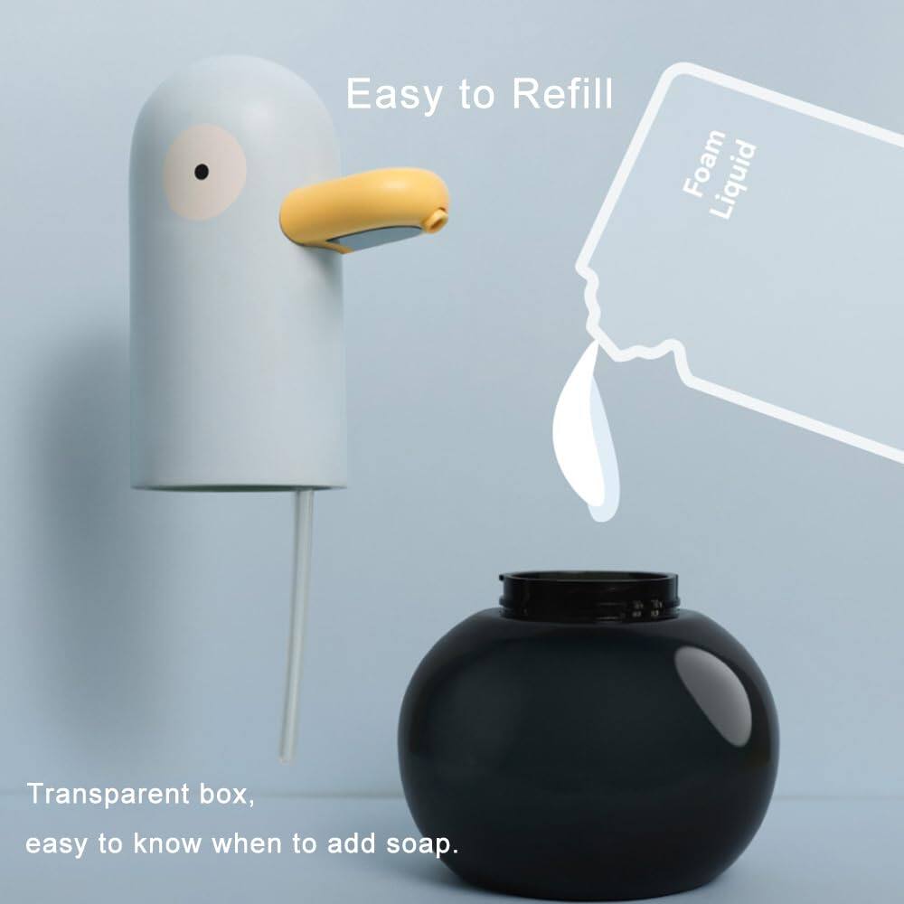 Dapper Styles Soap Dispenser Cute Pigeon Automatic Foam For Bathroom ...