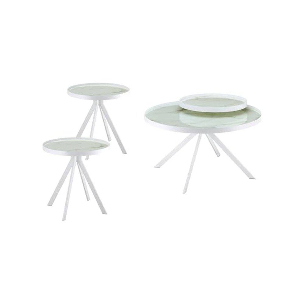 Coaster Co. of America Briggs 3 piece Round Coffee and End Table Set ...
