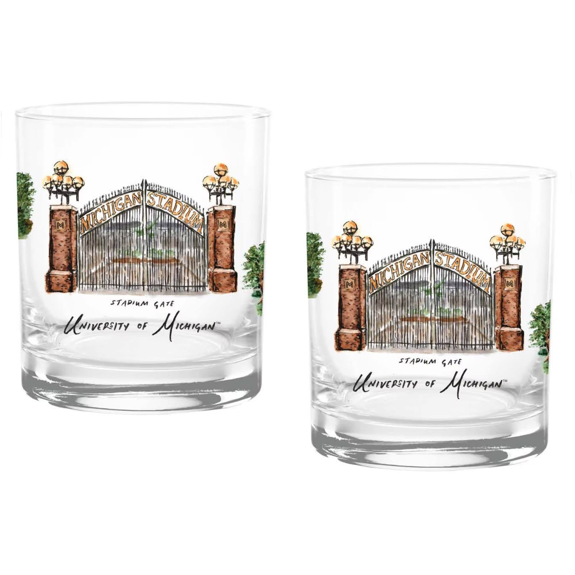 Indigo Falls Michigan Wolverines 16oz. Laura Wilcox University Hall Two ...