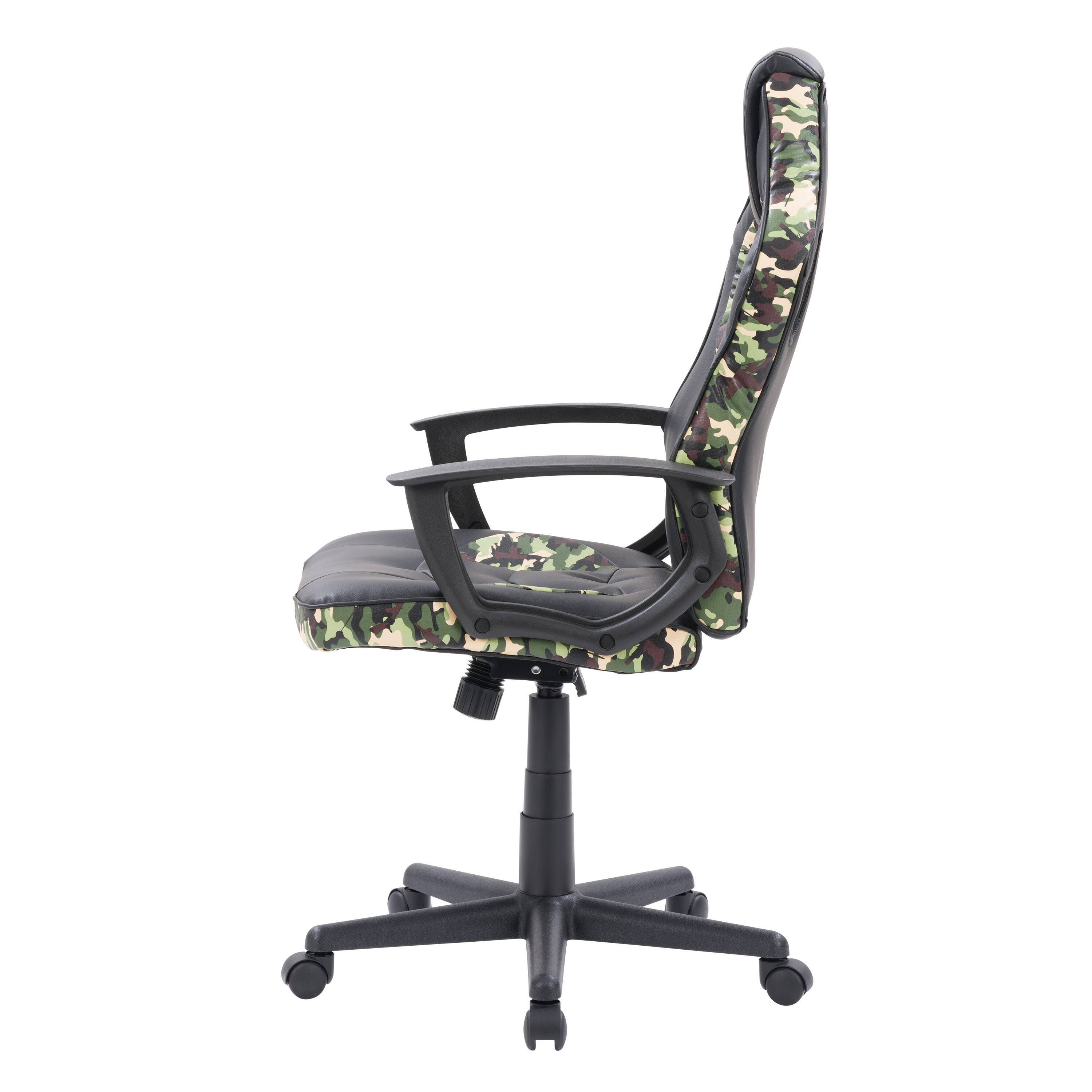 Customer Reviews: CorLiving Mad Dog Gaming Chair Black and Camo WCH-320 ...
